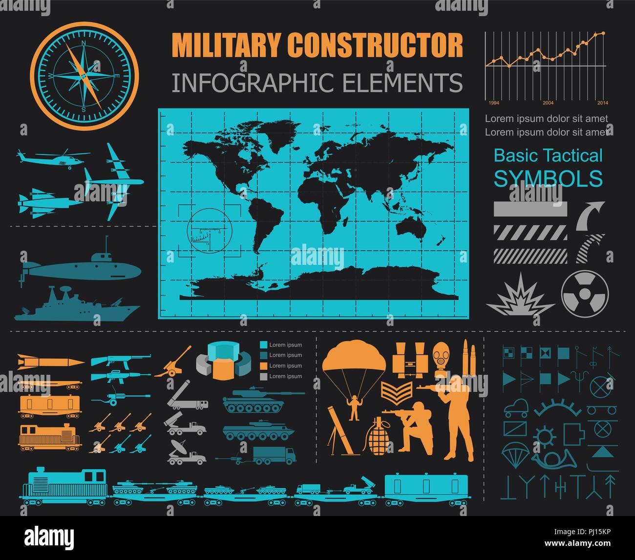 Military infographic template. Vector illustration with Top powerful ...