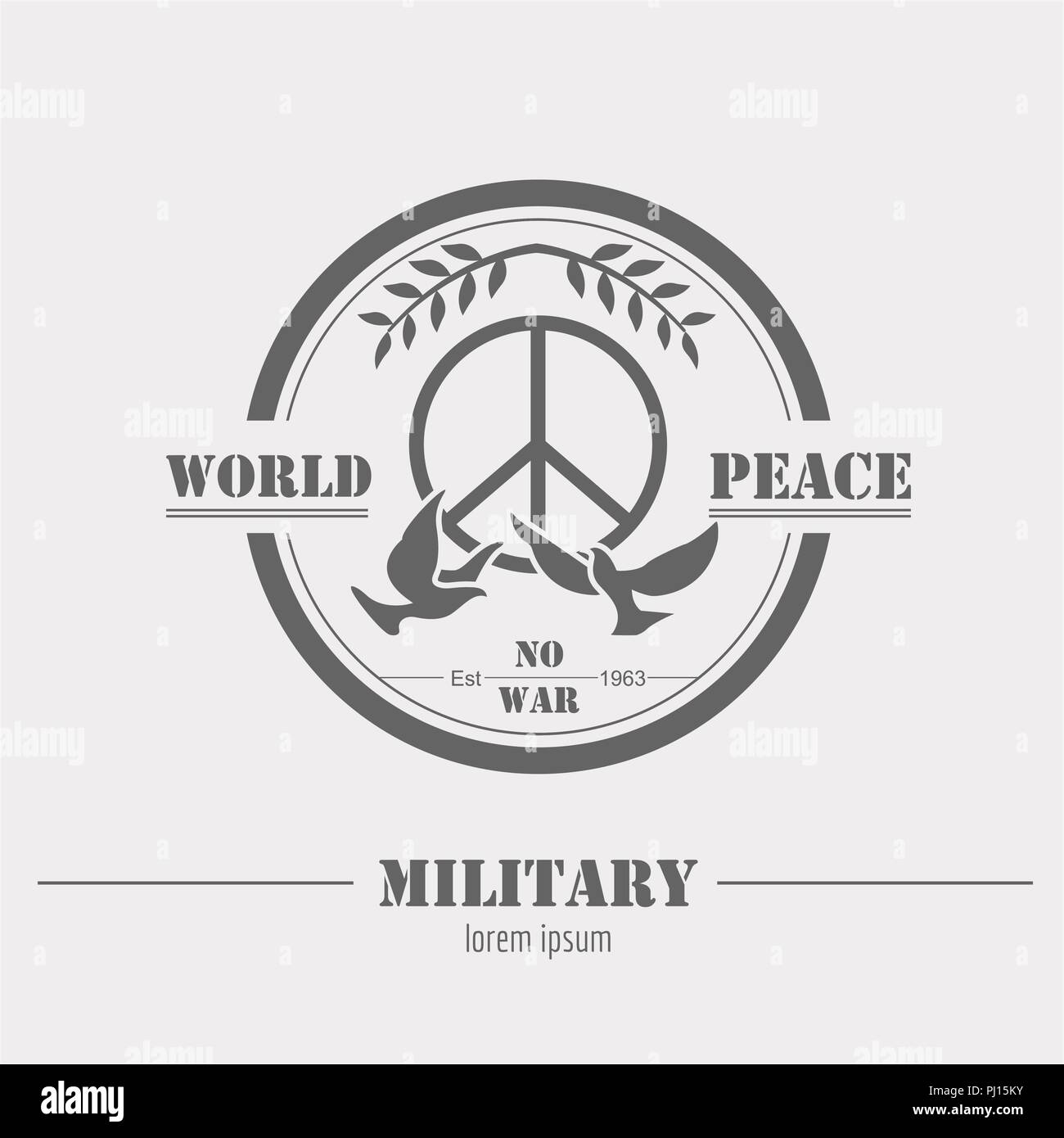 Military and armored vehicles logos and badges. Graphic template ...