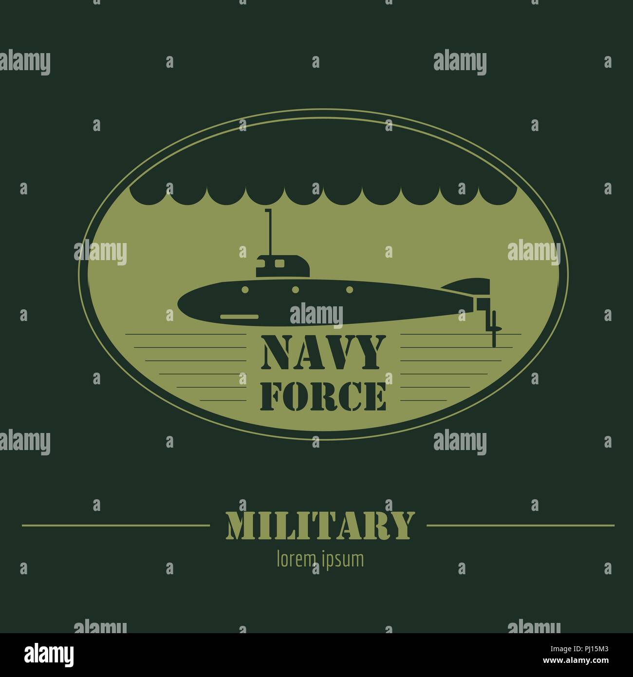 Military and armored vehicles logos and badges. Graphic template ...
