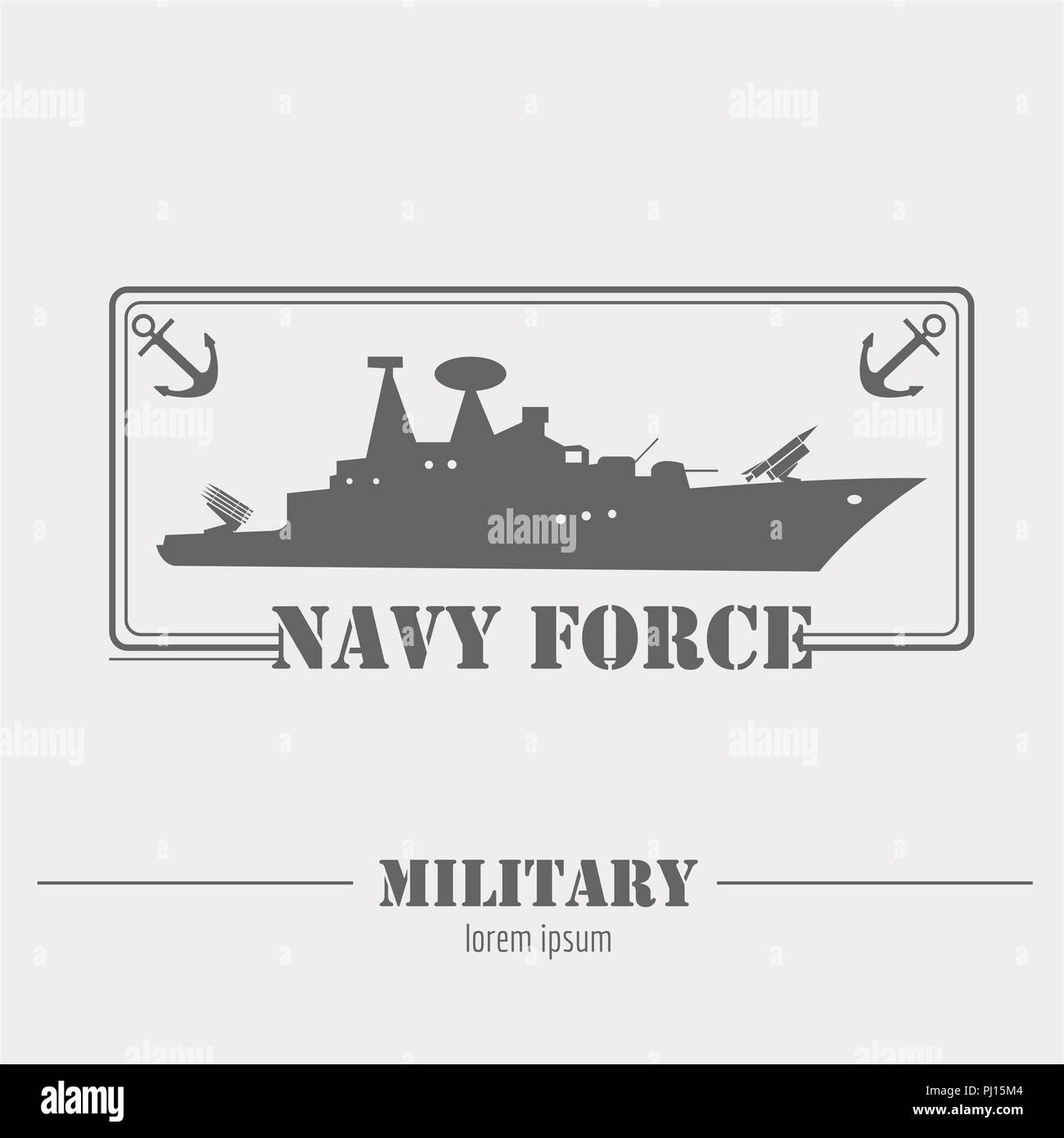 Military and armored vehicles logos and badges. Graphic template ...