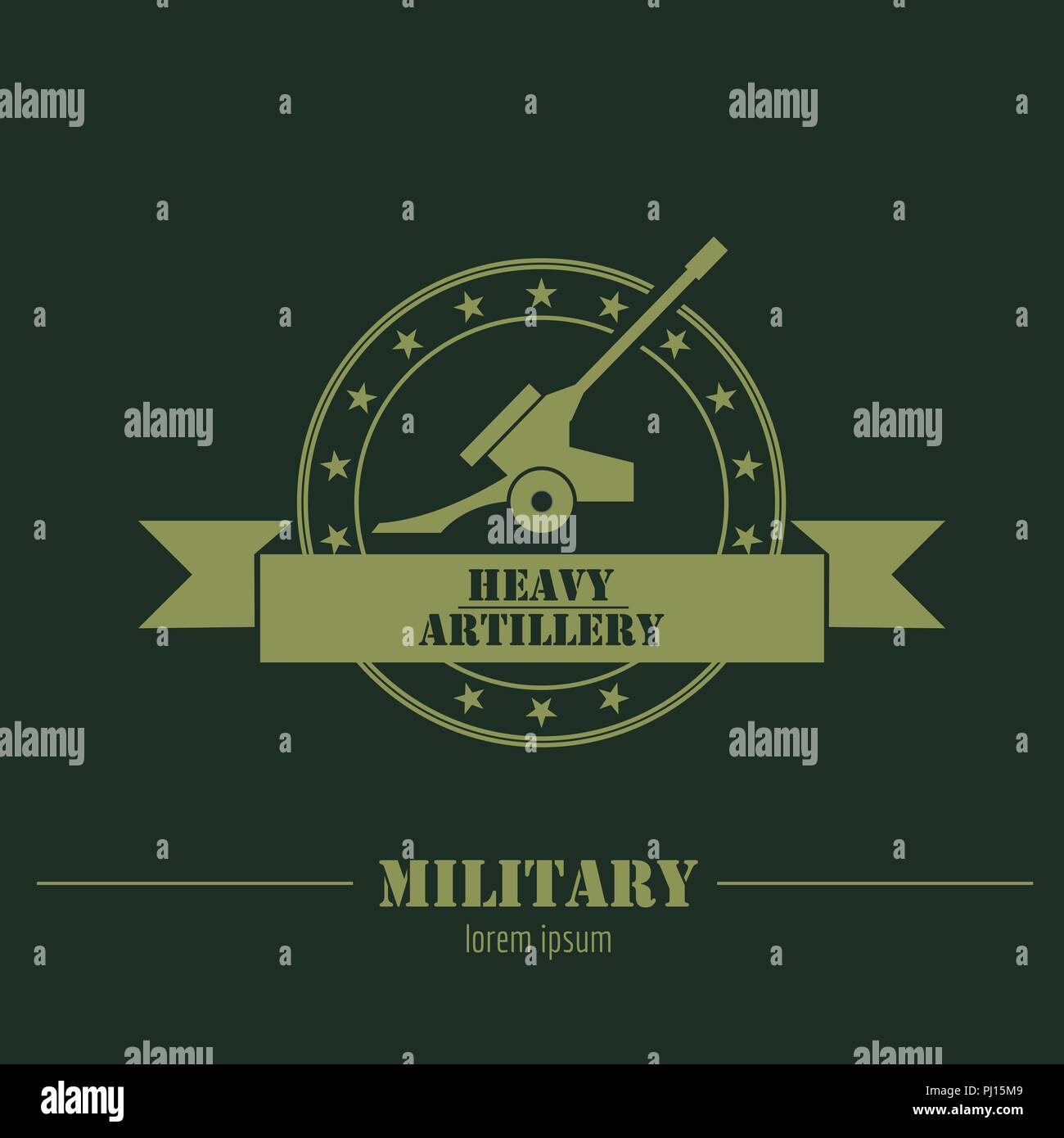Military and armored vehicles logos and badges. Graphic template ...