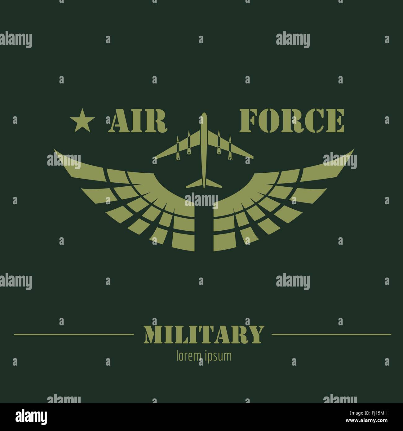 Military and armored vehicles logos and badges. Graphic template ...