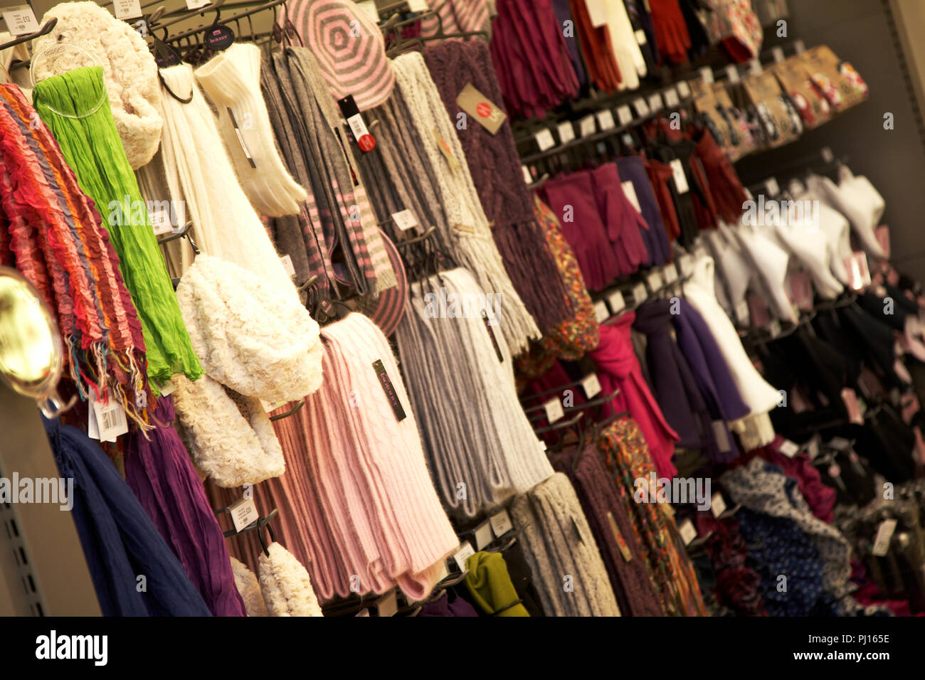 Waitrose clothing products on display in store Stock Photo - Alamy