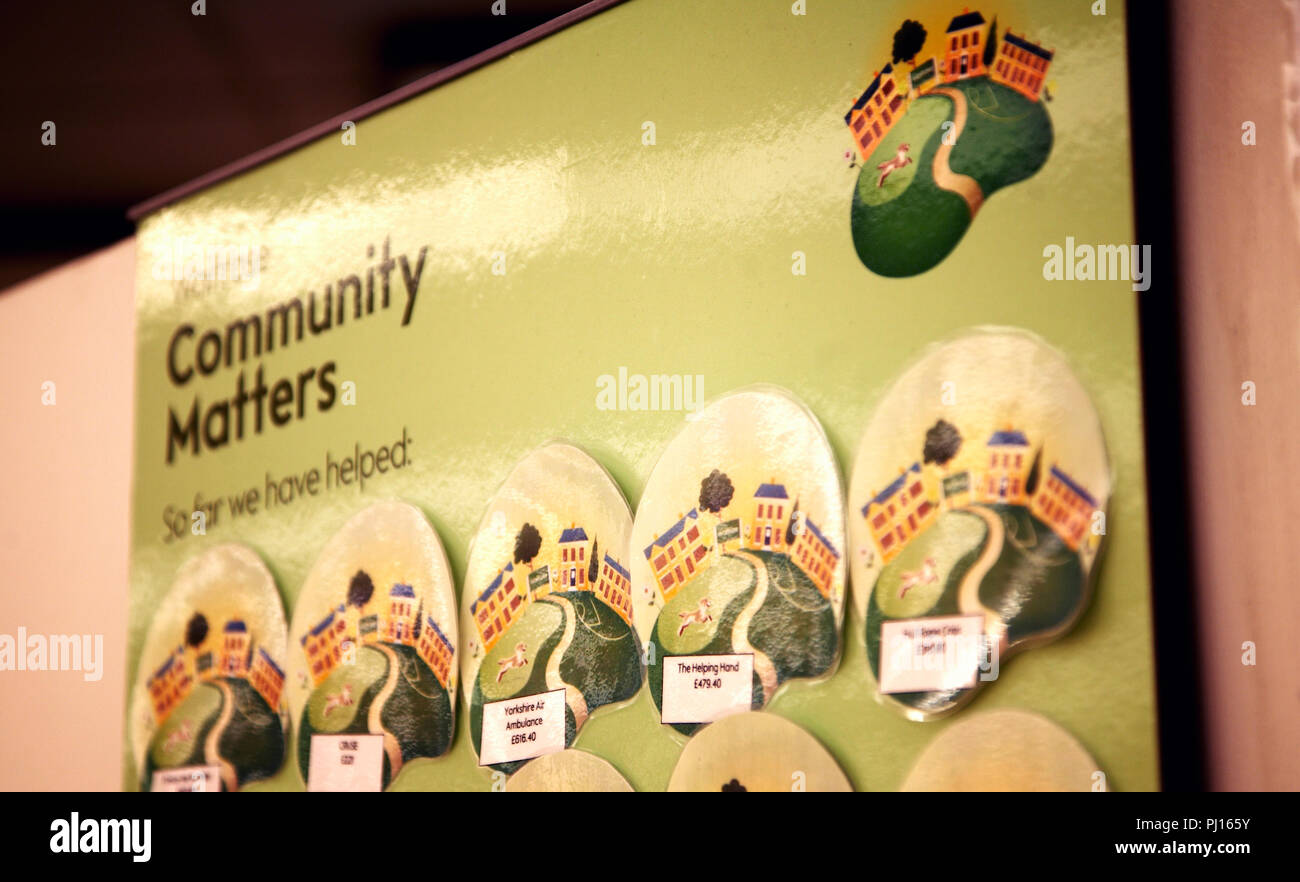 Waitrose products on display in store Stock Photo - Alamy