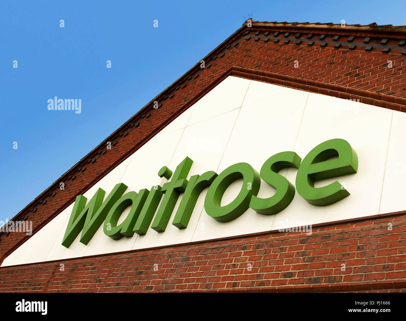 Waitrose sign on store front Stock Photo - Alamy