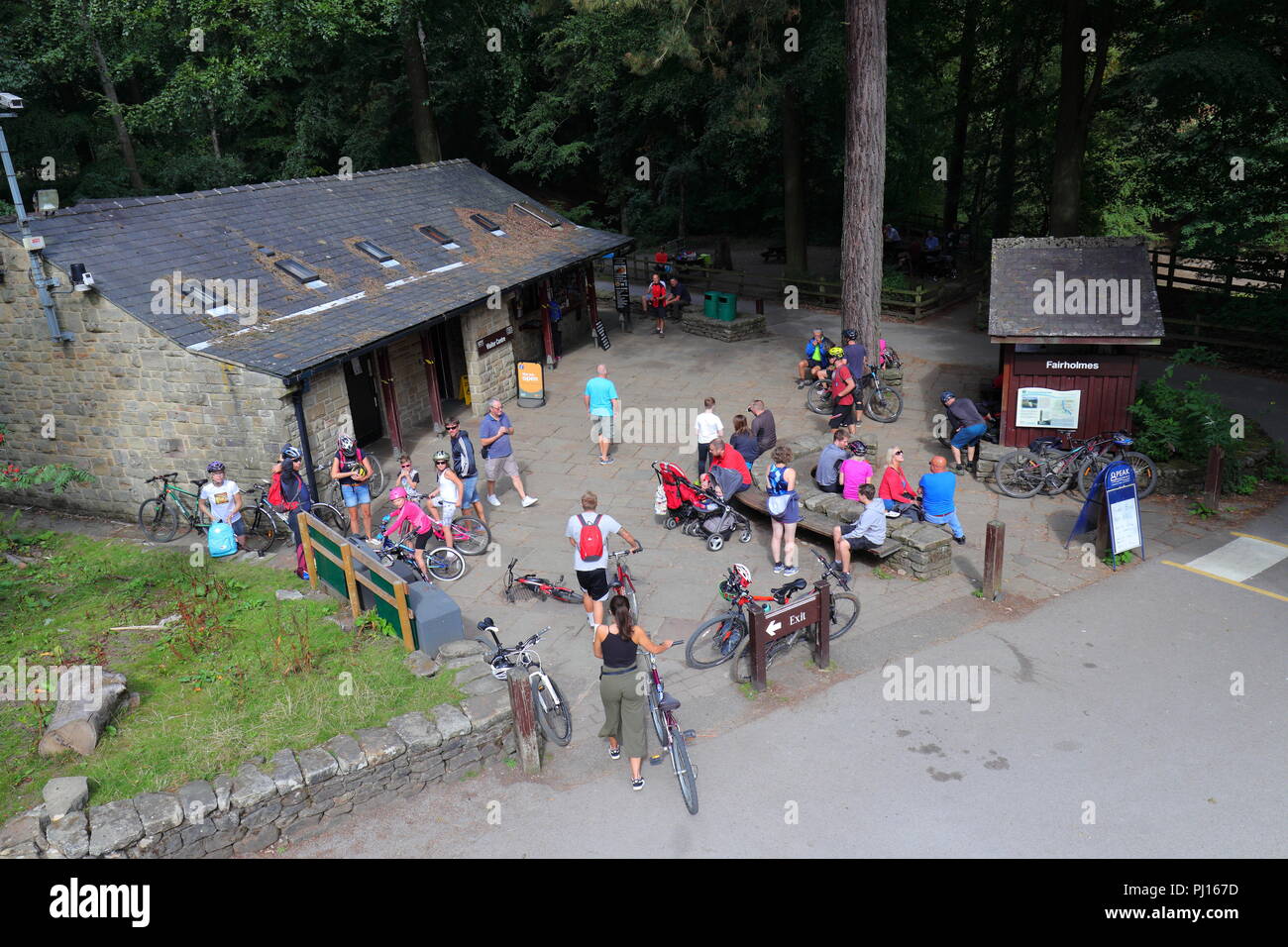Fairholmes Visitor Centre in the Upper Derwent Valley of The Peak ...