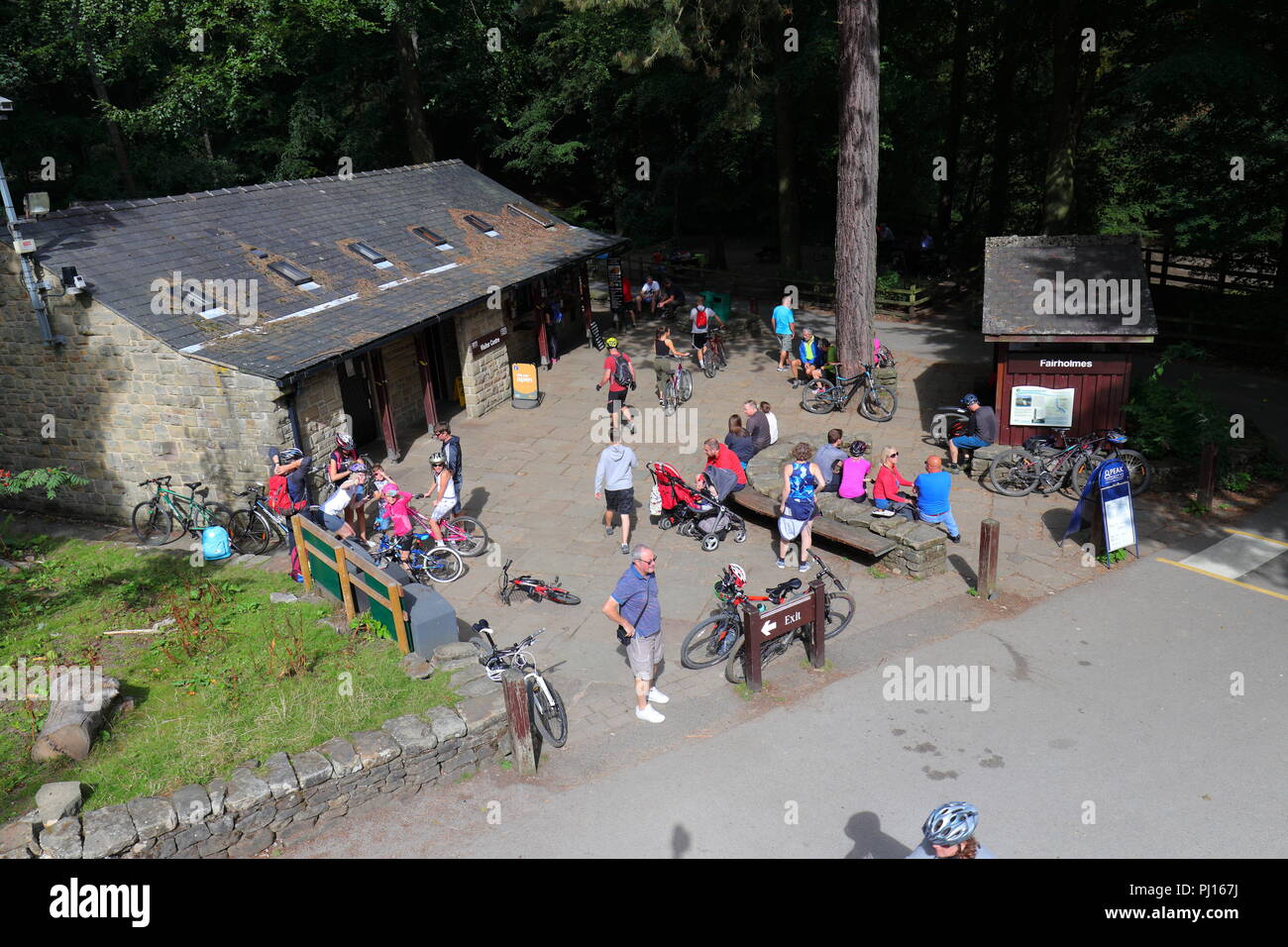 Fairholmes Visitor Centre in the Upper Derwent Valley of The Peak ...