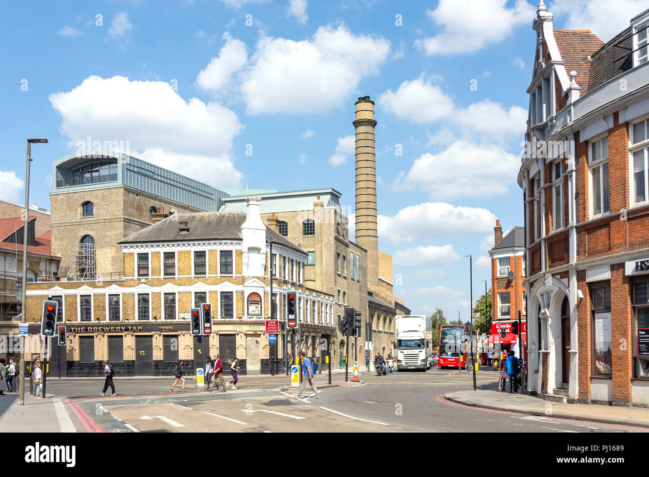 Former Ram Brewery at junction of High Street and Garratt Lane ...
