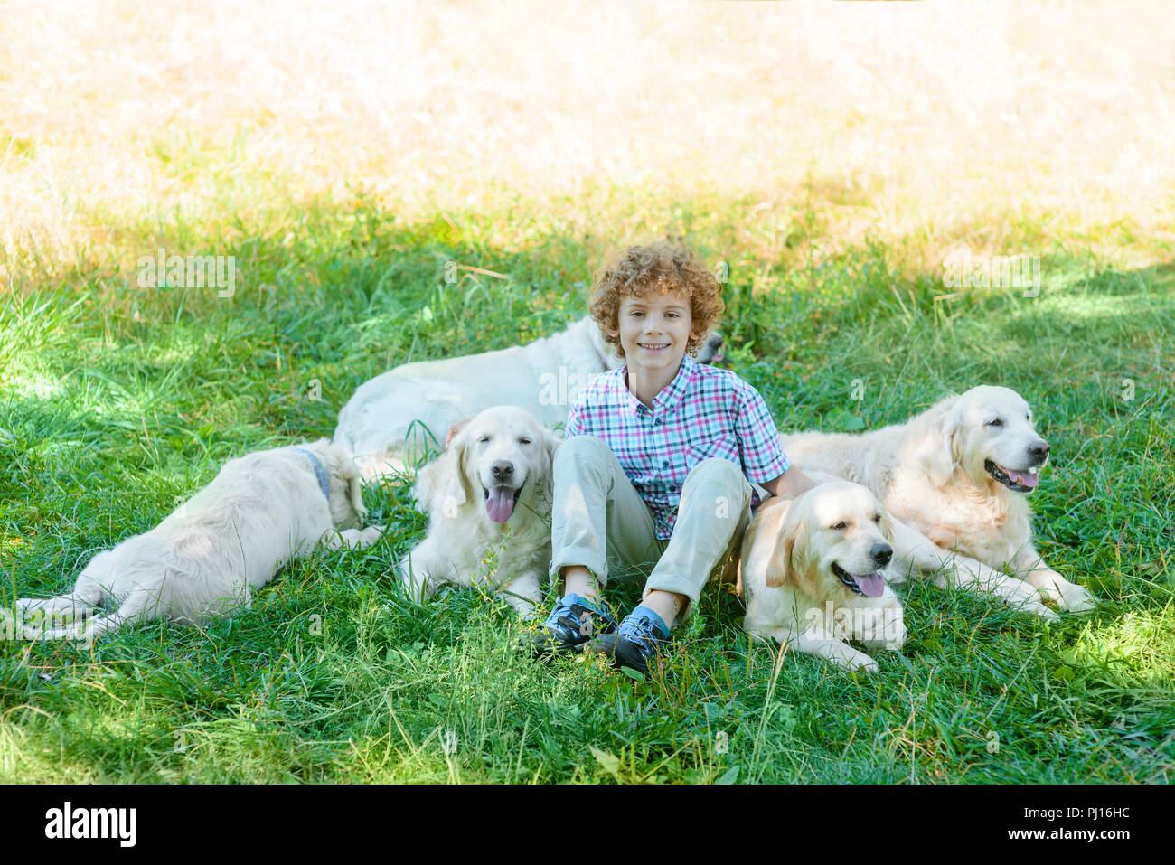 The best friends of little child Stock Photo - Alamy