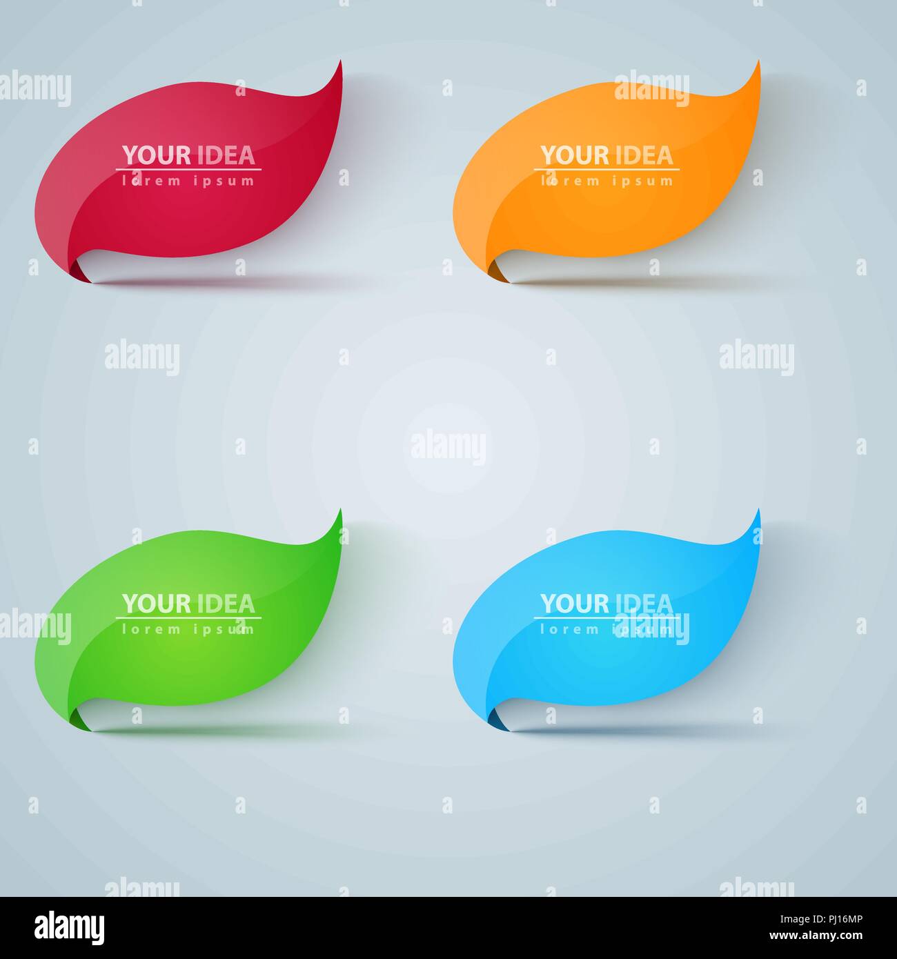 Five green leaf illustration Stock Vector Image & Art - Alamy