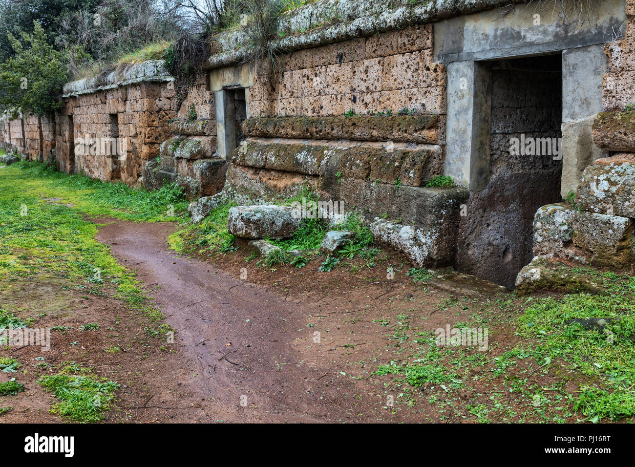 Etruscans necropolis tomb archeological hi-res stock photography and ...
