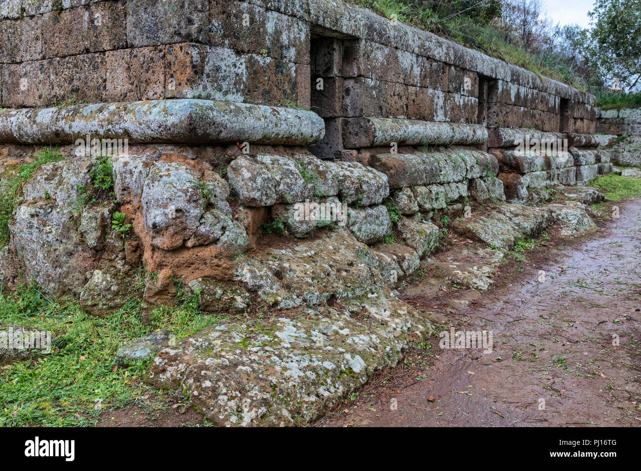 Etruscans necropolis tomb archeological hi-res stock photography and ...