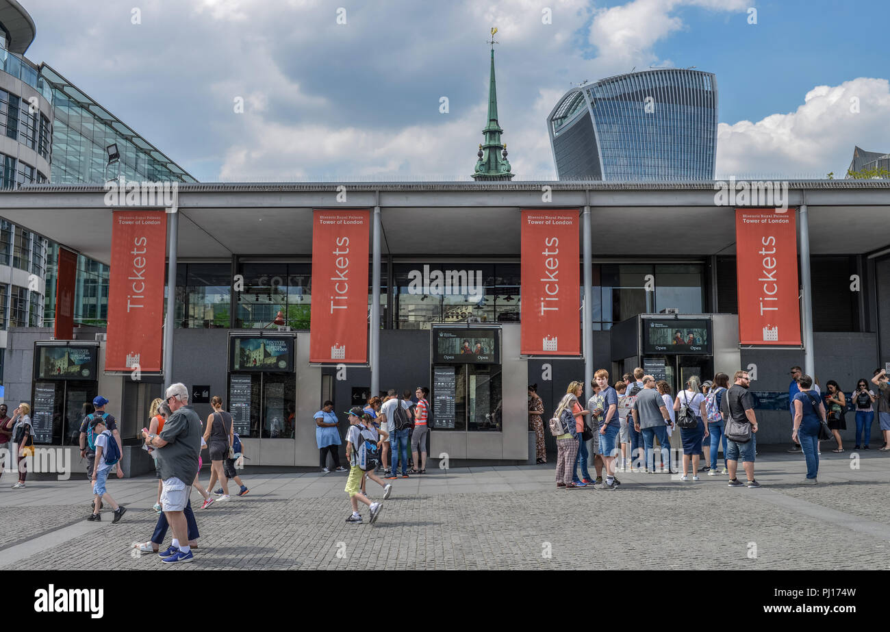 Tickets, Tower of London, London, England, Grossbritannien Stock Photo ...