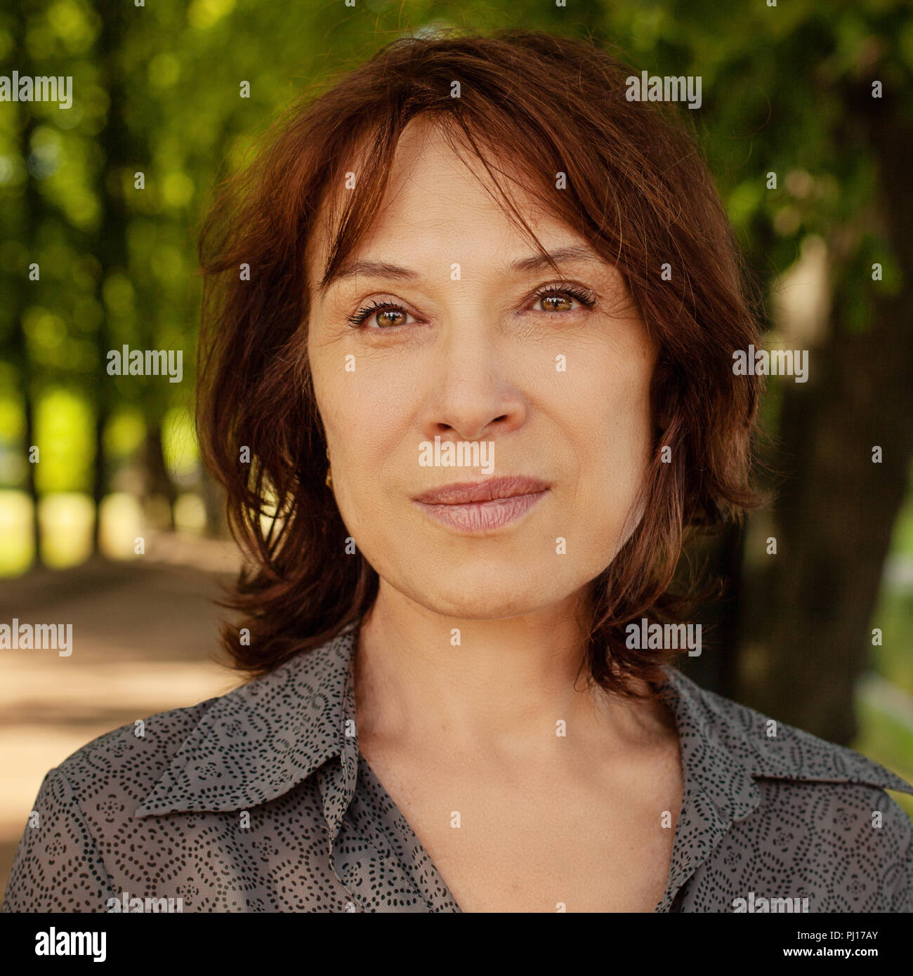 Face 50 years old woman hi-res stock photography and images - Alamy