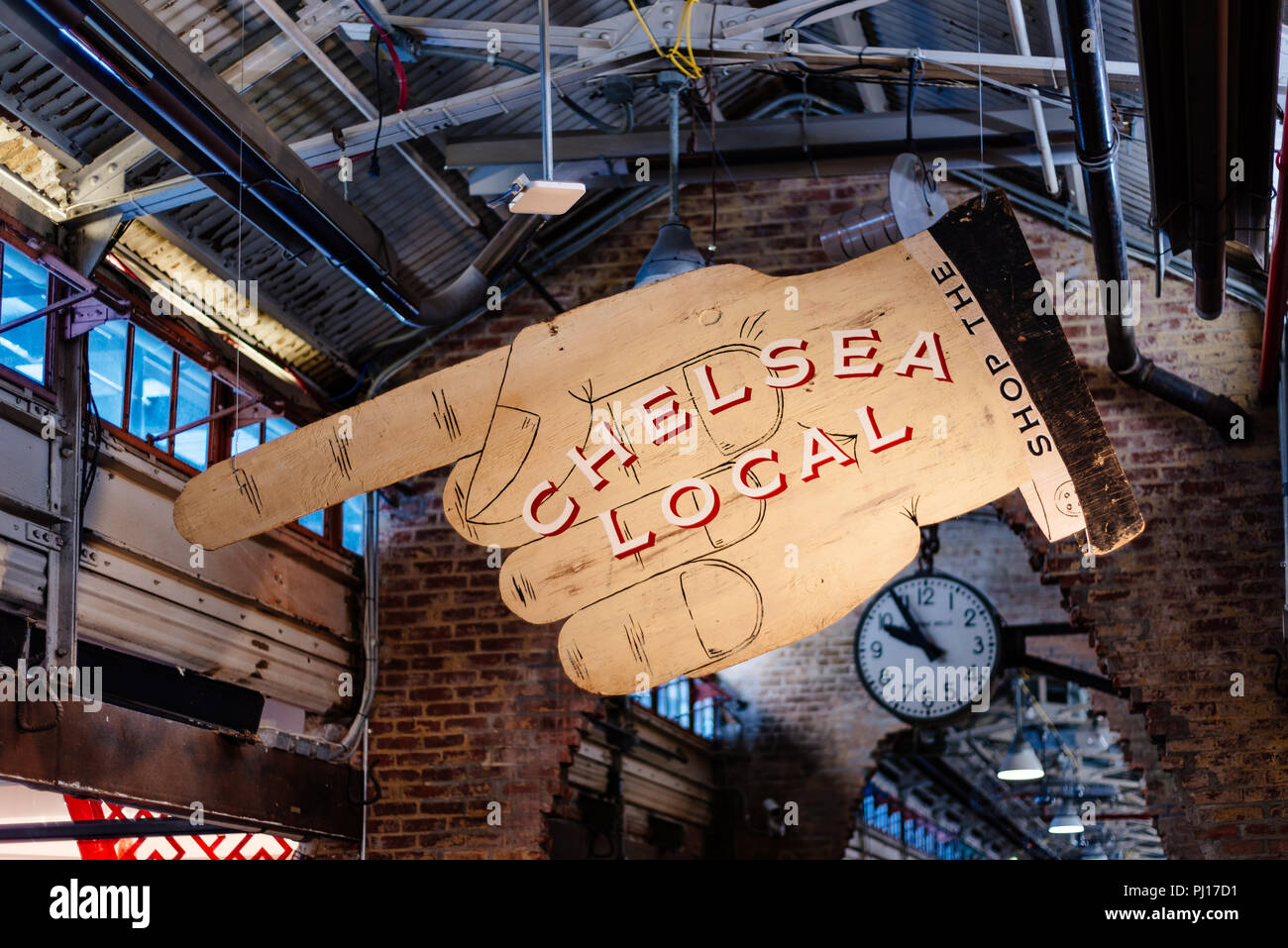 Chelsea market new york sign hi-res stock photography and images - Alamy