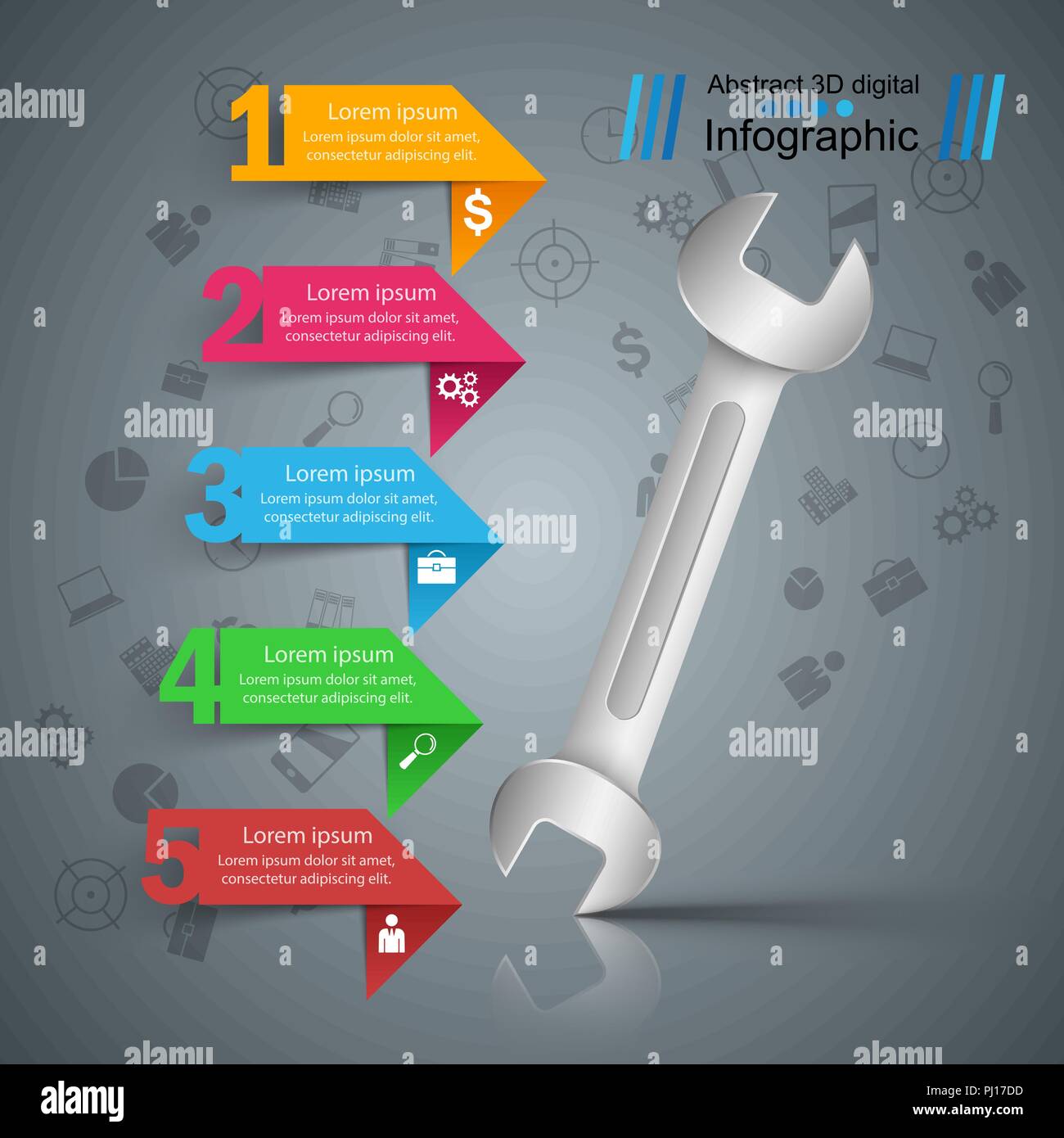 Mechanical screws Stock Vector Images - Alamy