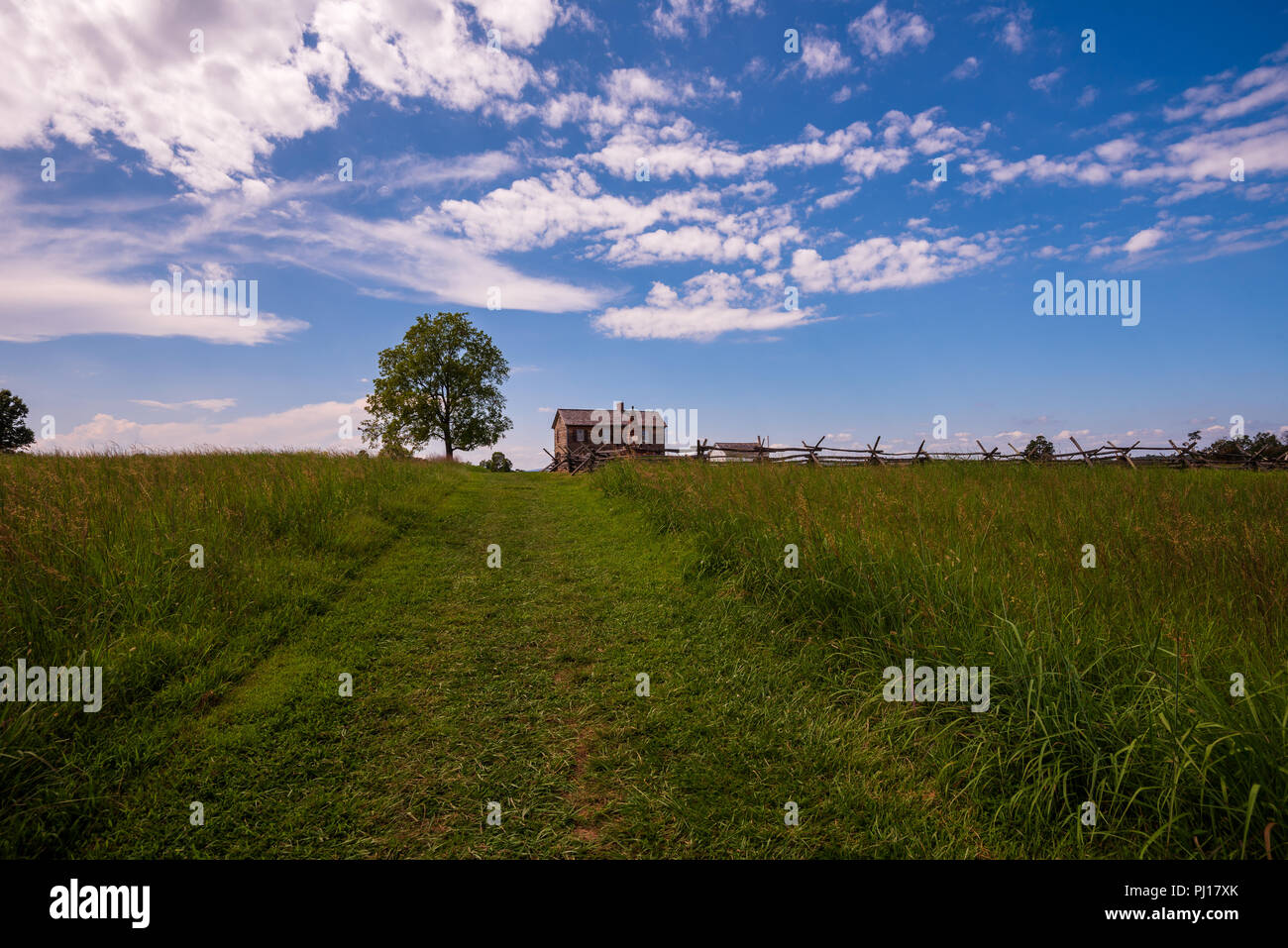 The farmhouse of Judith Carter Henry, reported to be the first civilian ...