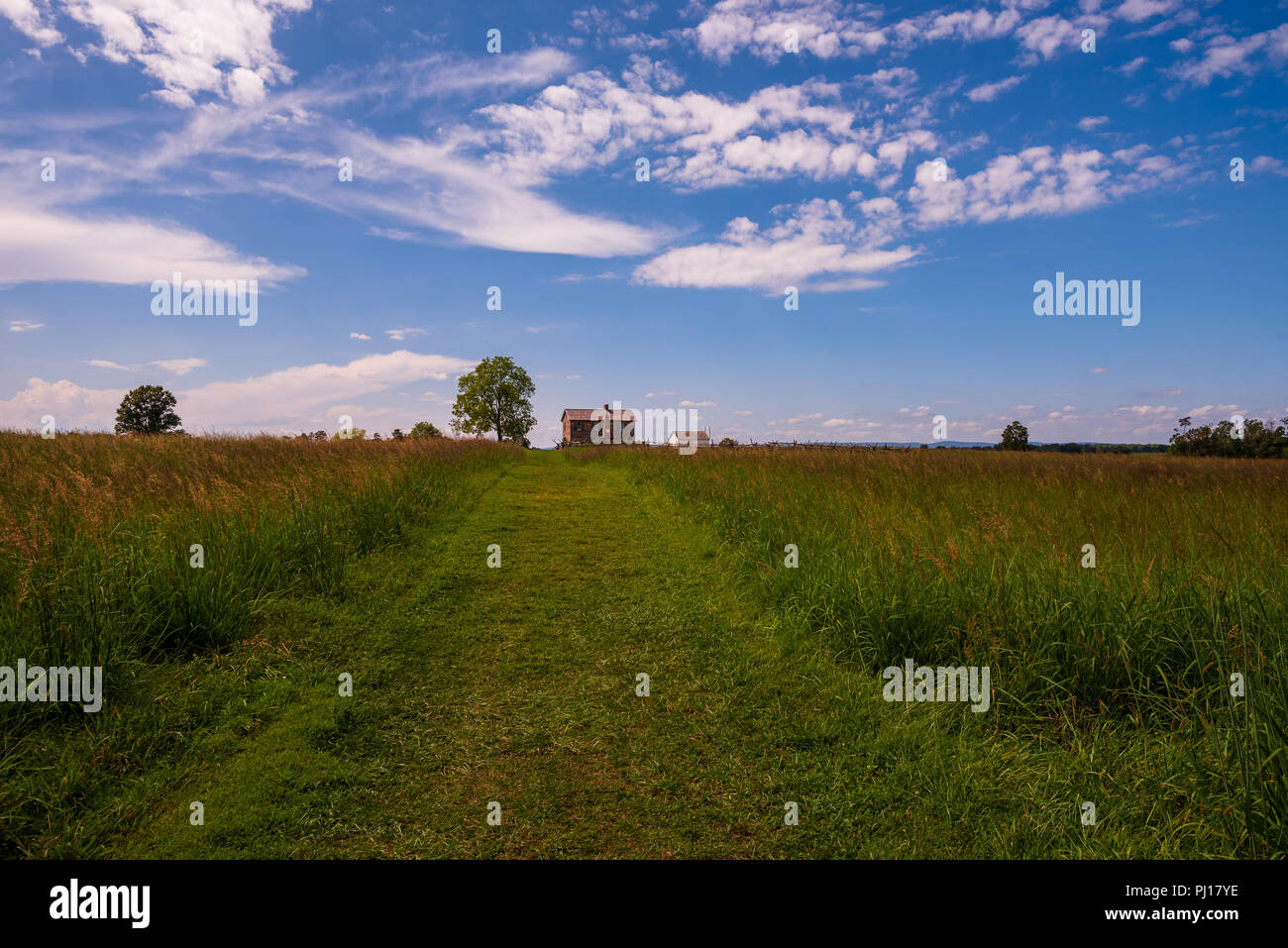 The farmhouse of Judith Carter Henry, reported to be the first civilian ...