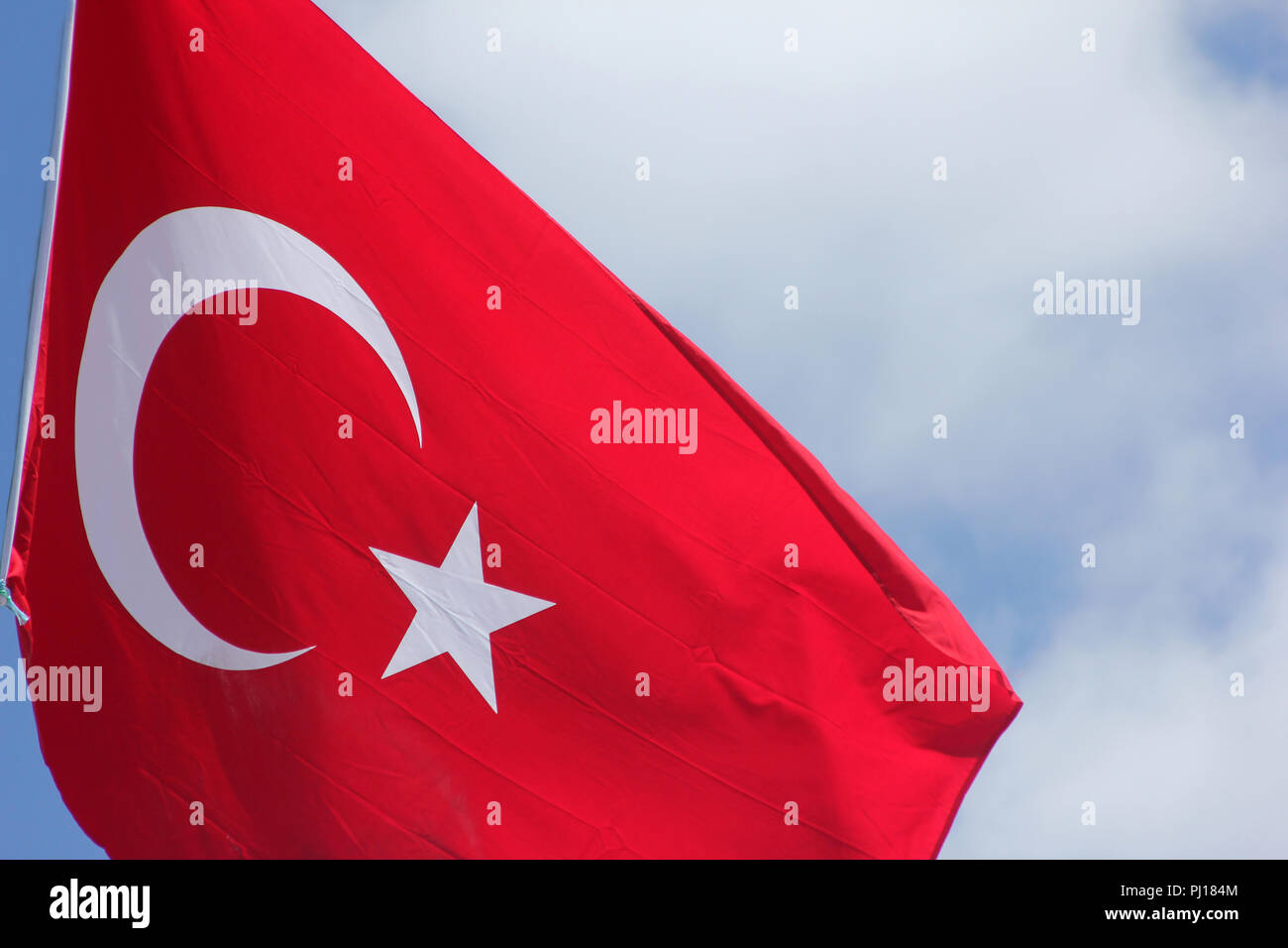 Satin texture turkish flag hi-res stock photography and images - Alamy