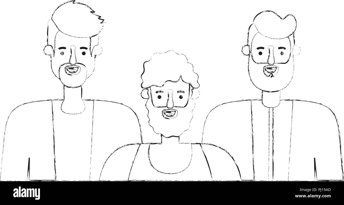 group of men characters Stock Vector Image & Art - Alamy