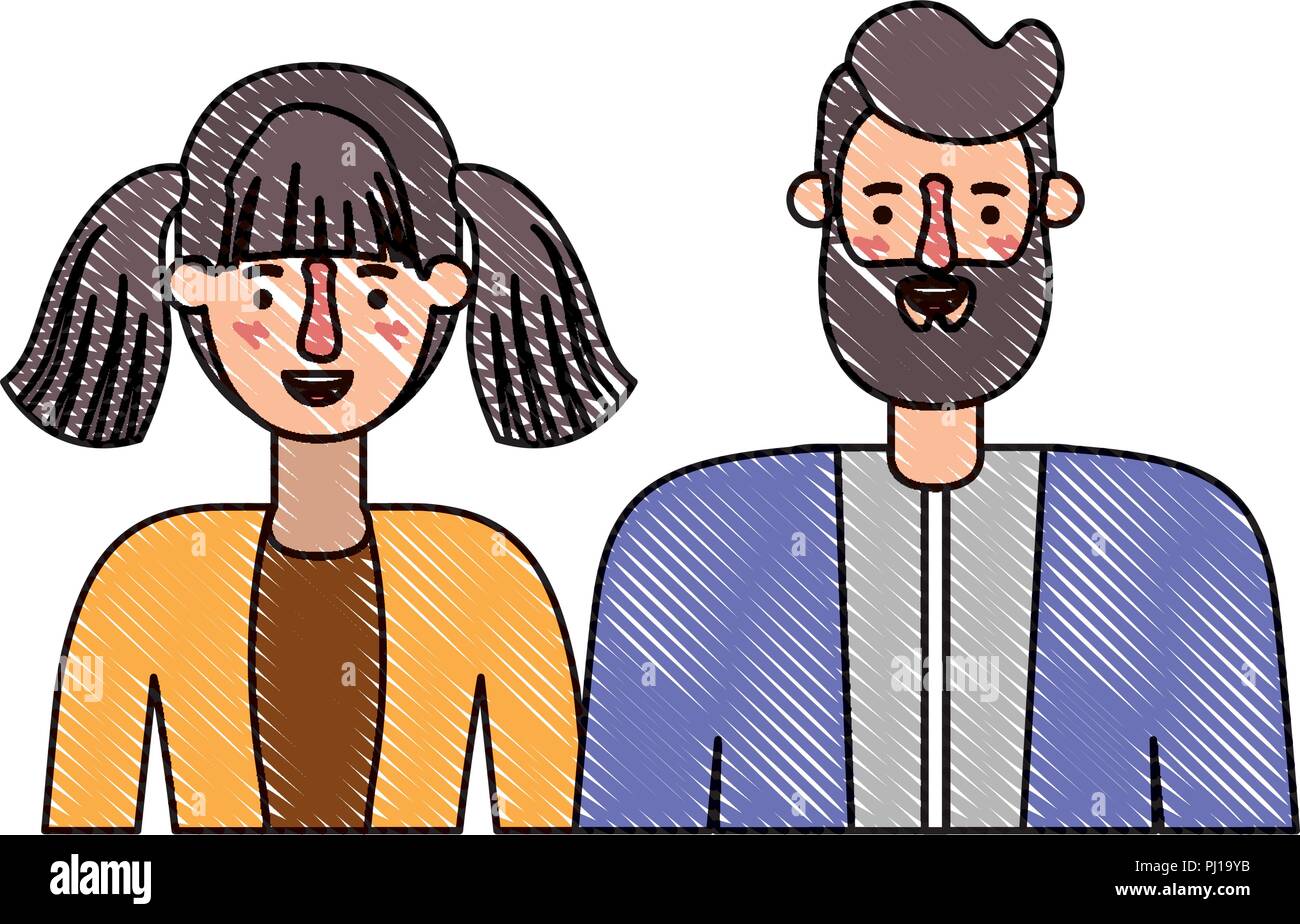 couple avatar characters icons Stock Vector Image & Art - Alamy