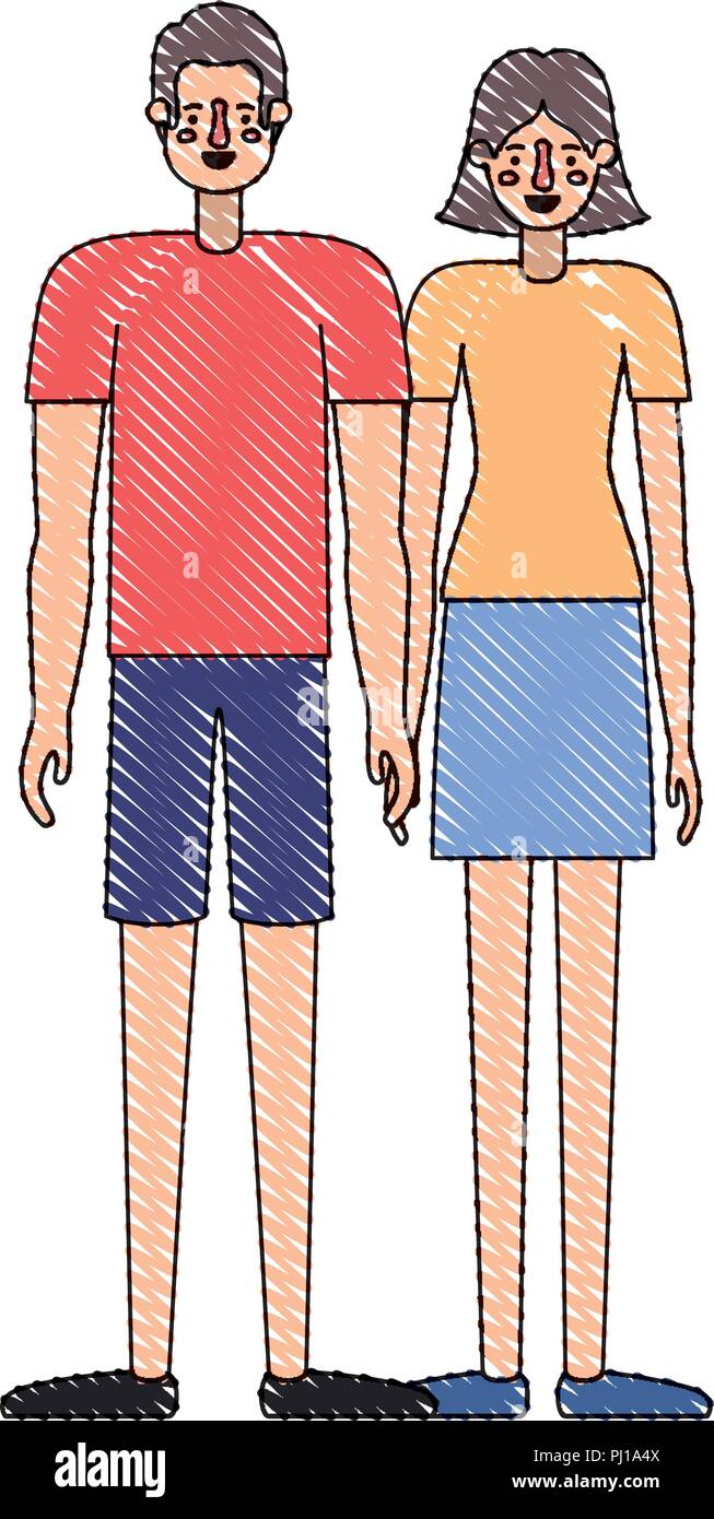 couple avatar characters icons Stock Vector Image & Art - Alamy