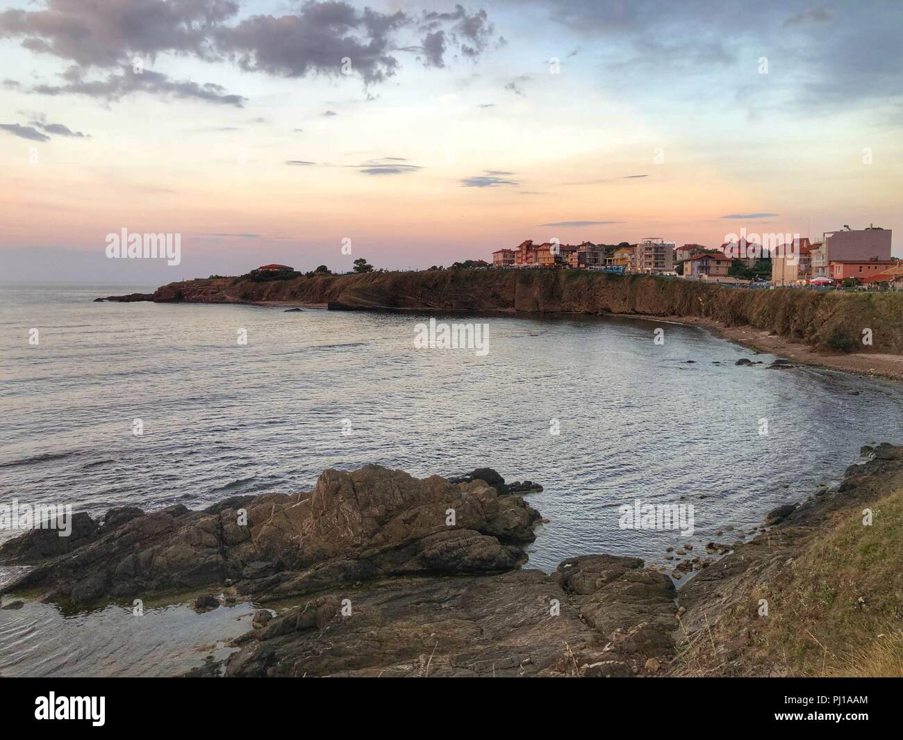 Coastal sunset, Ahtopol, Bulgaria Stock Photo - Alamy