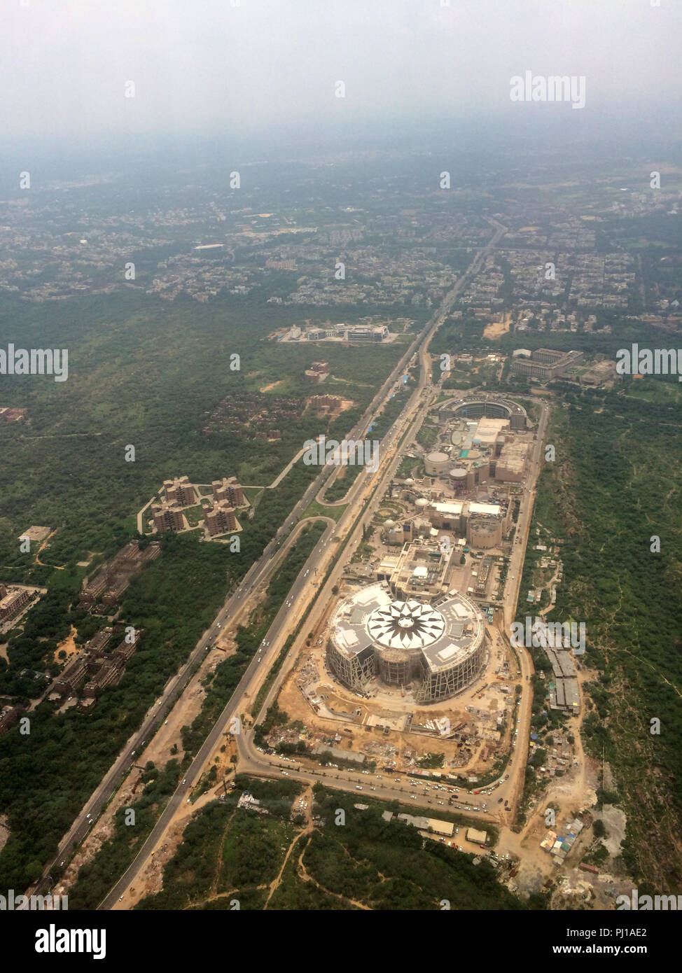 Aerial cityscape, New Delhi, India Stock Photo - Alamy