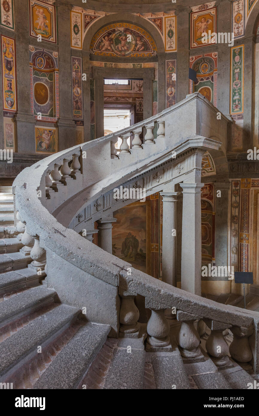 Scala Regia, Villa Farnese, Villa Caprarola, Viterbo, Lazio, Italy ...