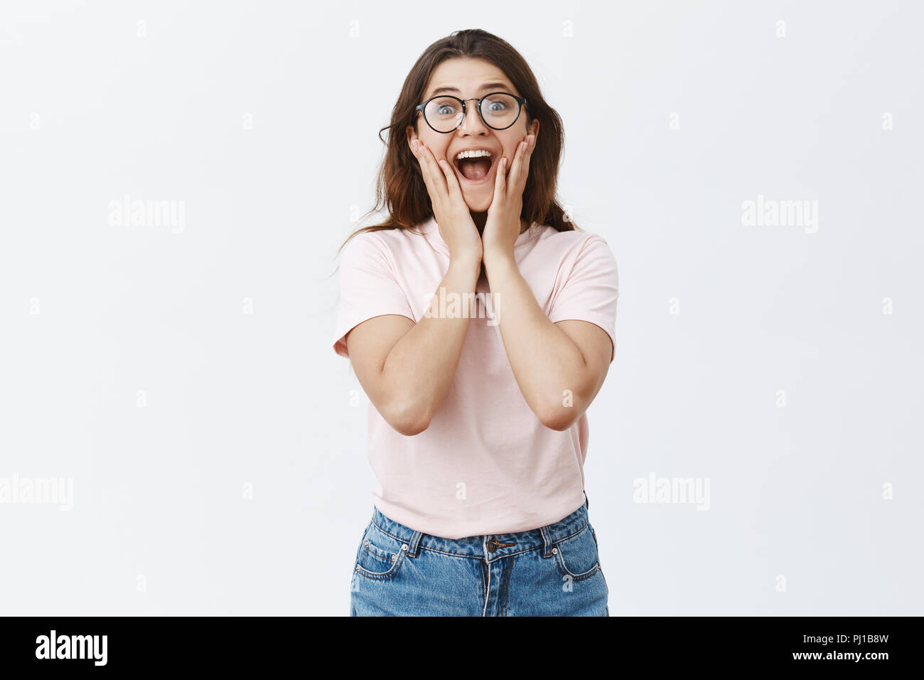 Excited face hi-res stock photography and images - Alamy
