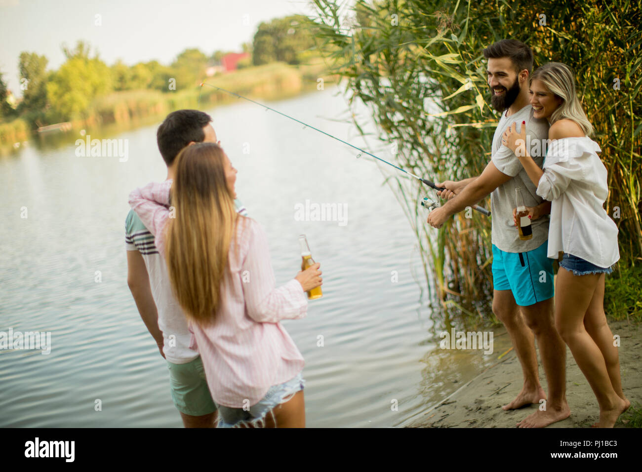 Enjoy fishing tranquil river hi-res stock photography and images - Alamy