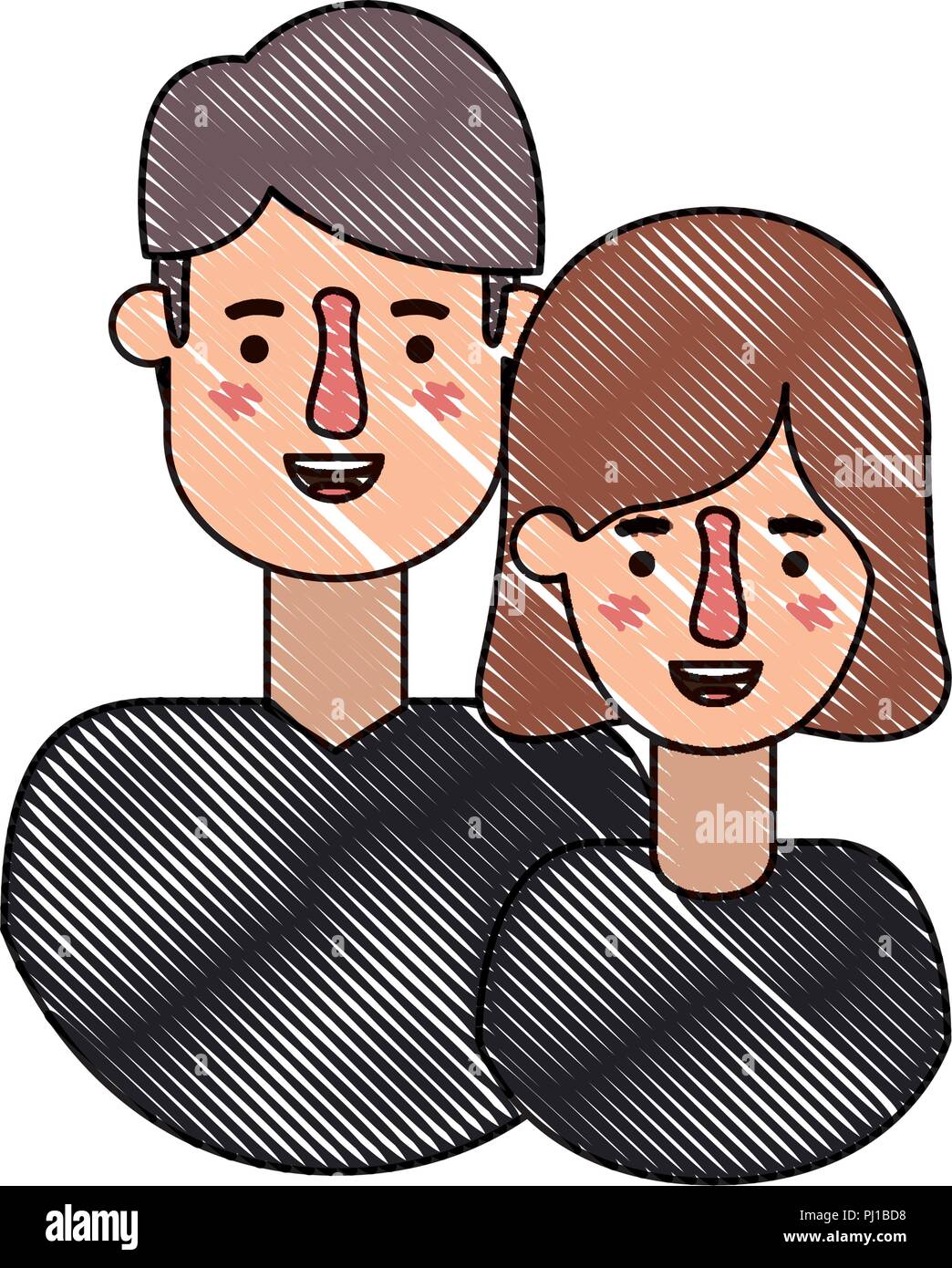 couple avatar characters icons Stock Vector Image & Art - Alamy