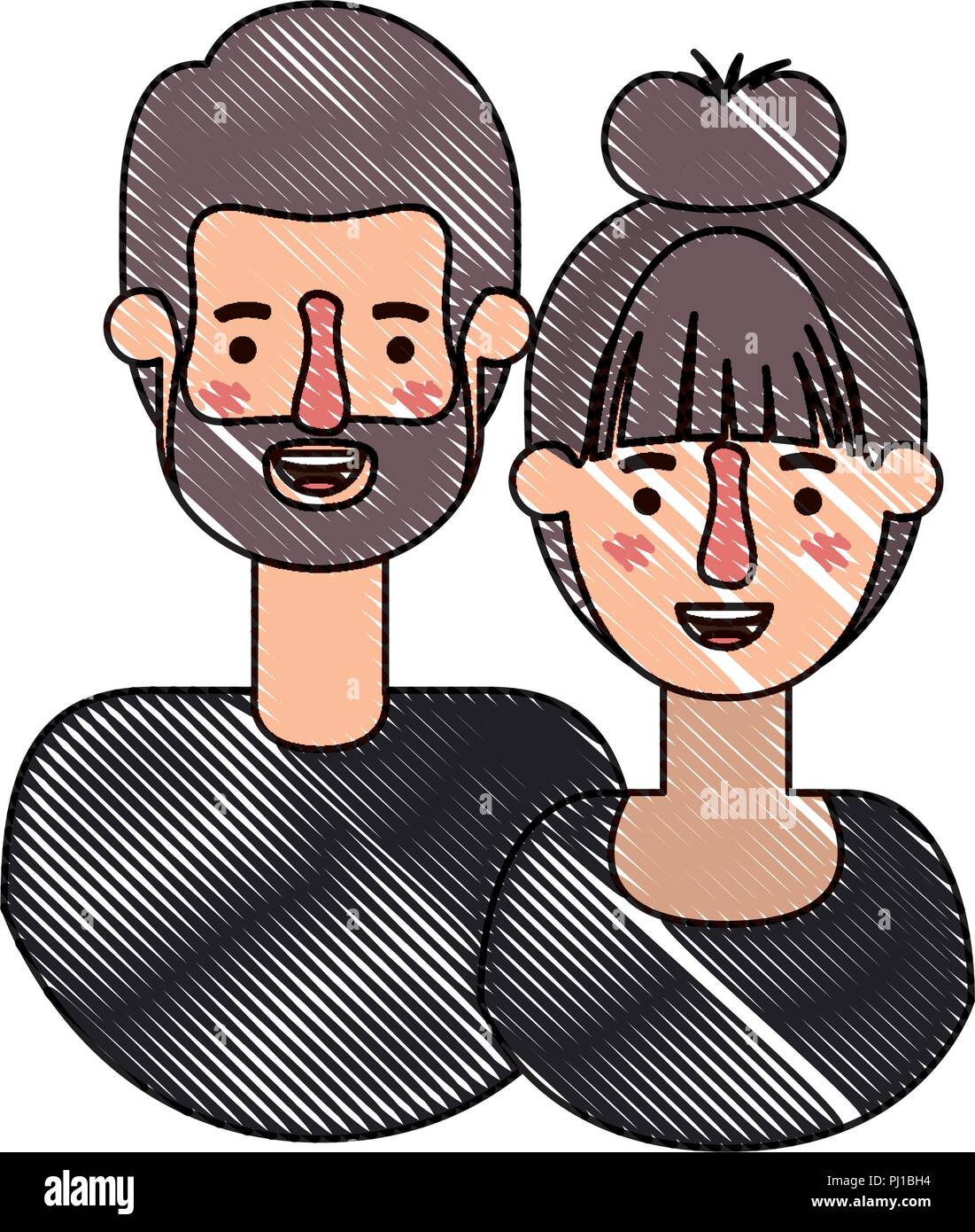 couple avatar characters icons Stock Vector Image & Art - Alamy