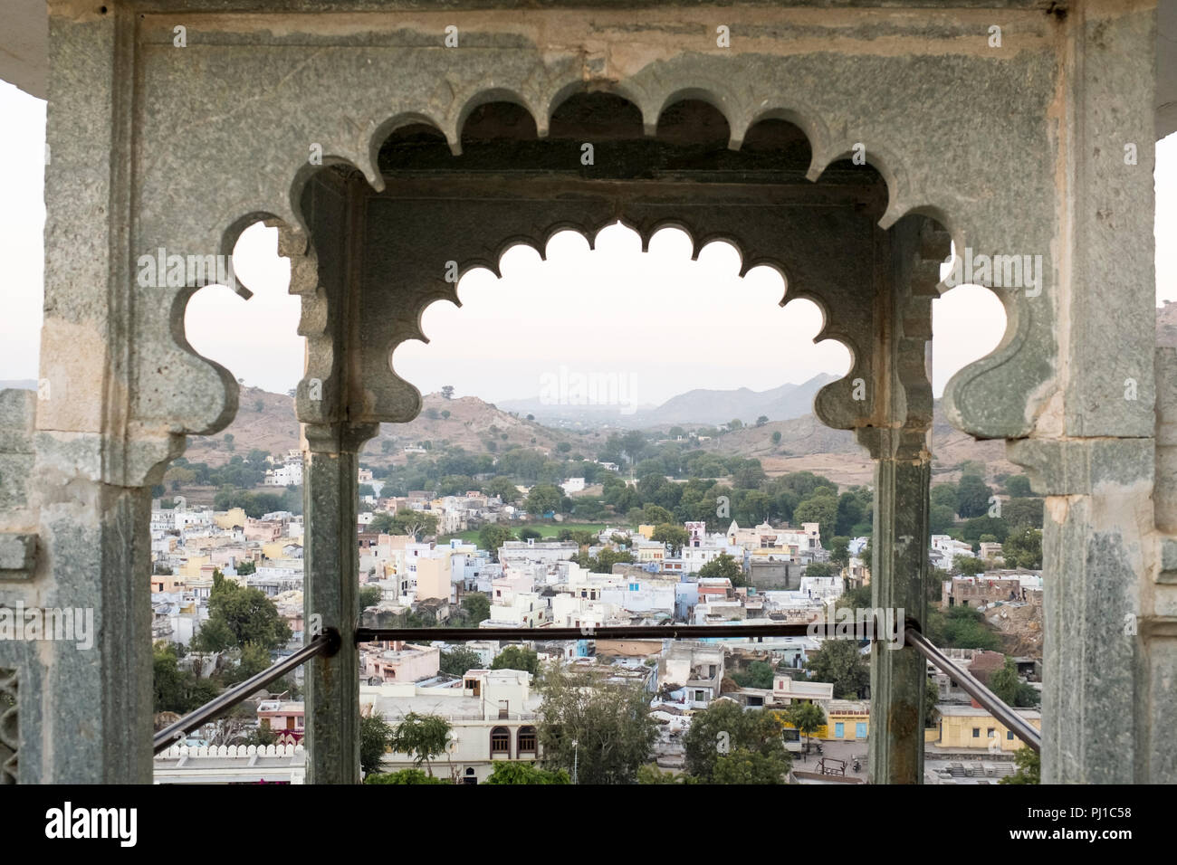 View of Delwara village from the balcony of the RAAS Devigarh boutique ...