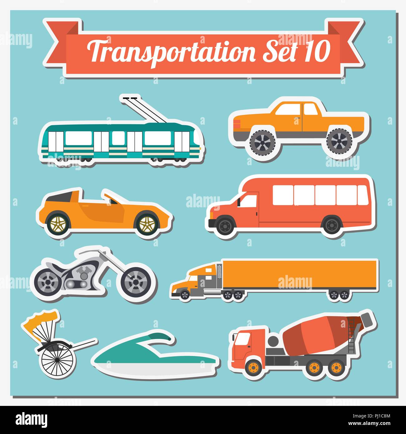 Set of all types of transport icon for creating your own infographics ...