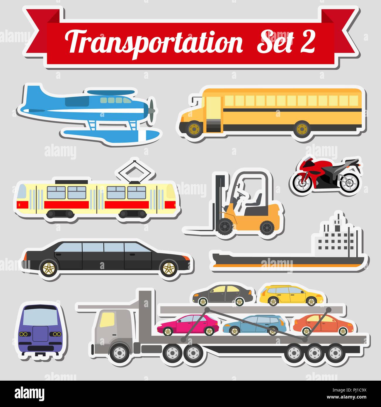 Set of all types of transport icon for creating your own infographics ...