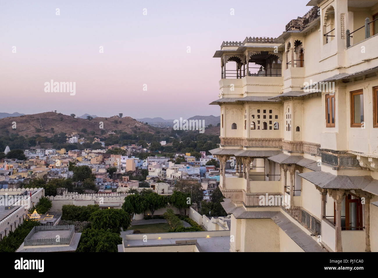 Exterior architectural detail of the RAAS Devigarh boutique hotel ...