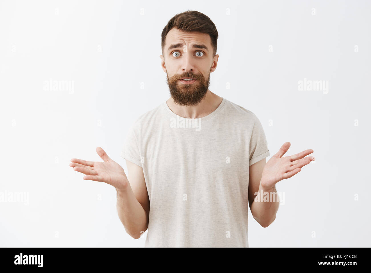 Casual bearded business man confused hi-res stock photography and ...