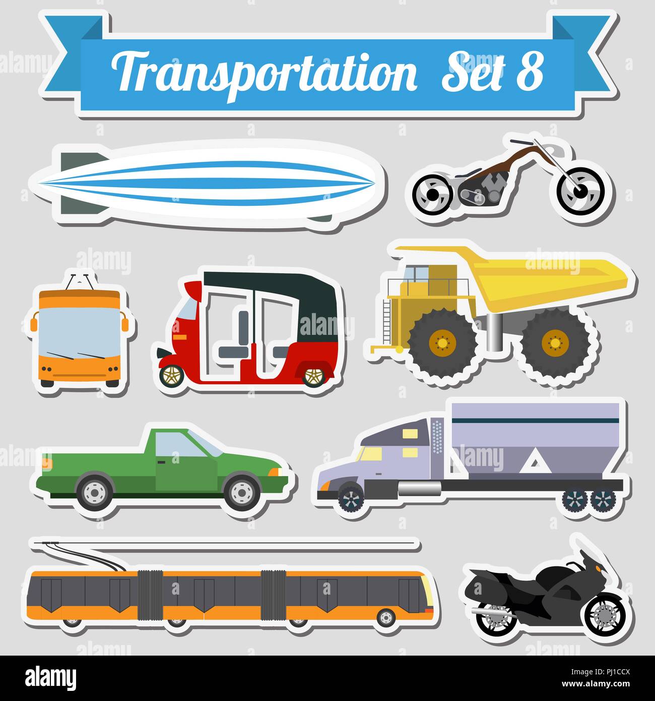 Set of all types of transport icon for creating your own infographics ...