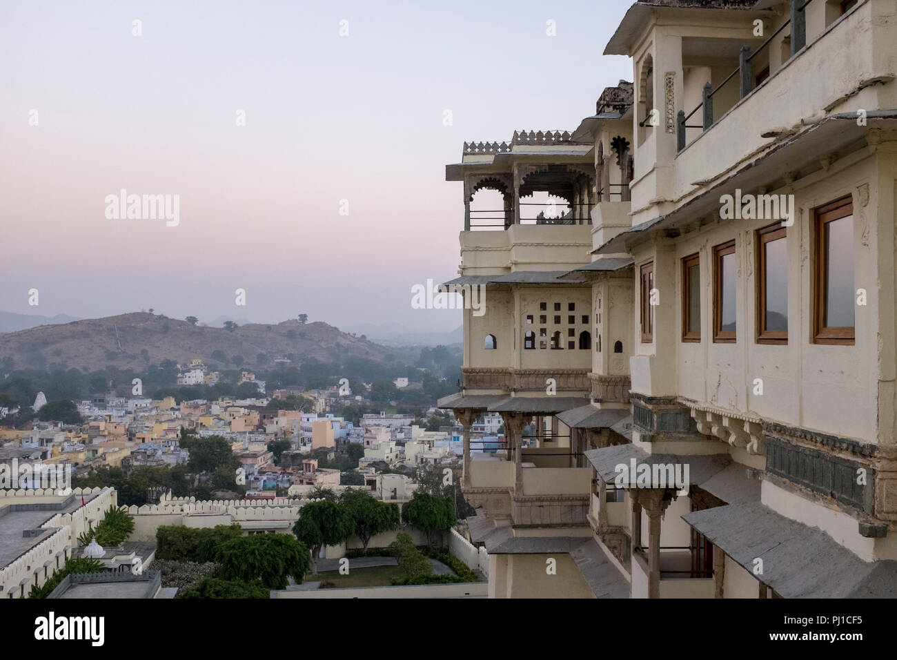 Exterior of the RAAS Devigarh boutique hotel overlooking Delwara ...