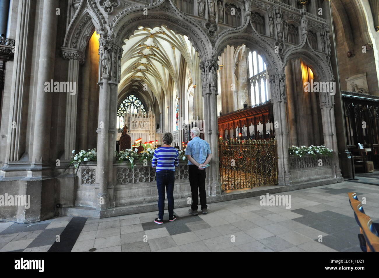 Interior of Bristol Cathedral Church of the Holy and Undivided trinity ...