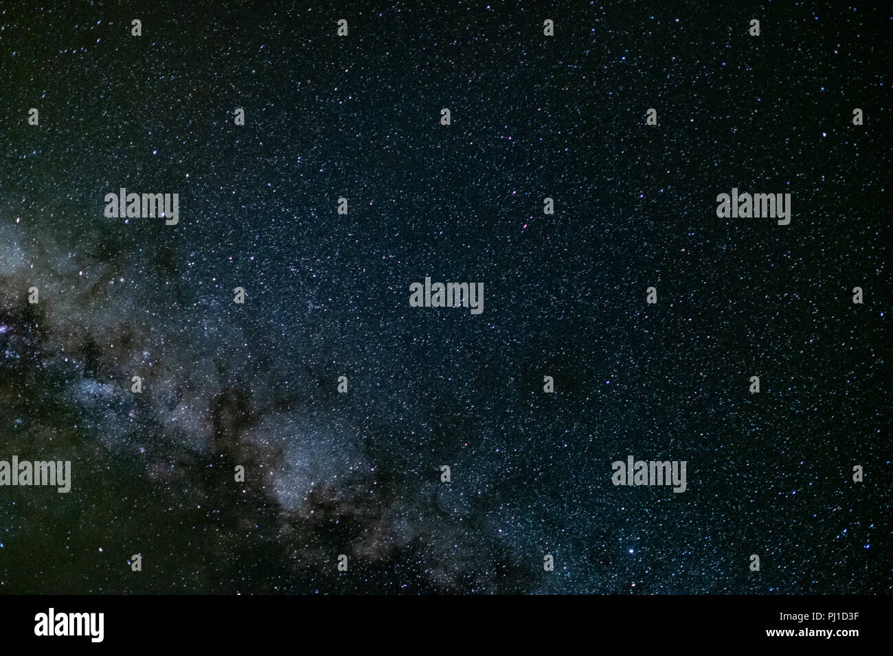 milky way galaxy, Long exposure photograph, with grain Stock Photo - Alamy