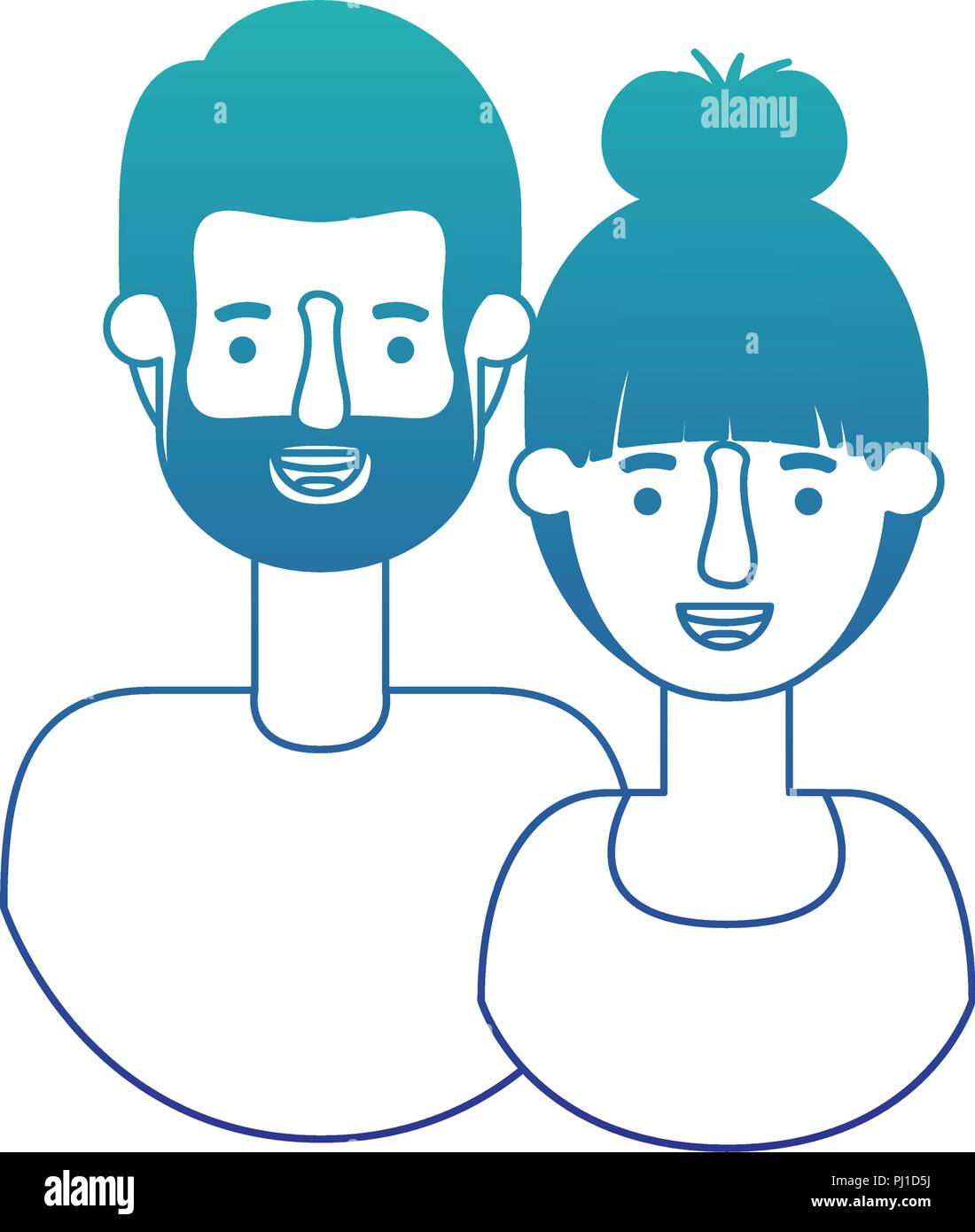 couple avatar characters icons Stock Vector Image & Art - Alamy