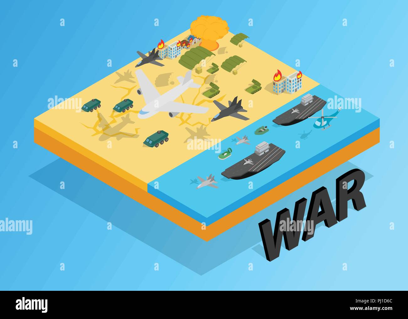 War clip art, isometric style Stock Vector Image & Art - Alamy