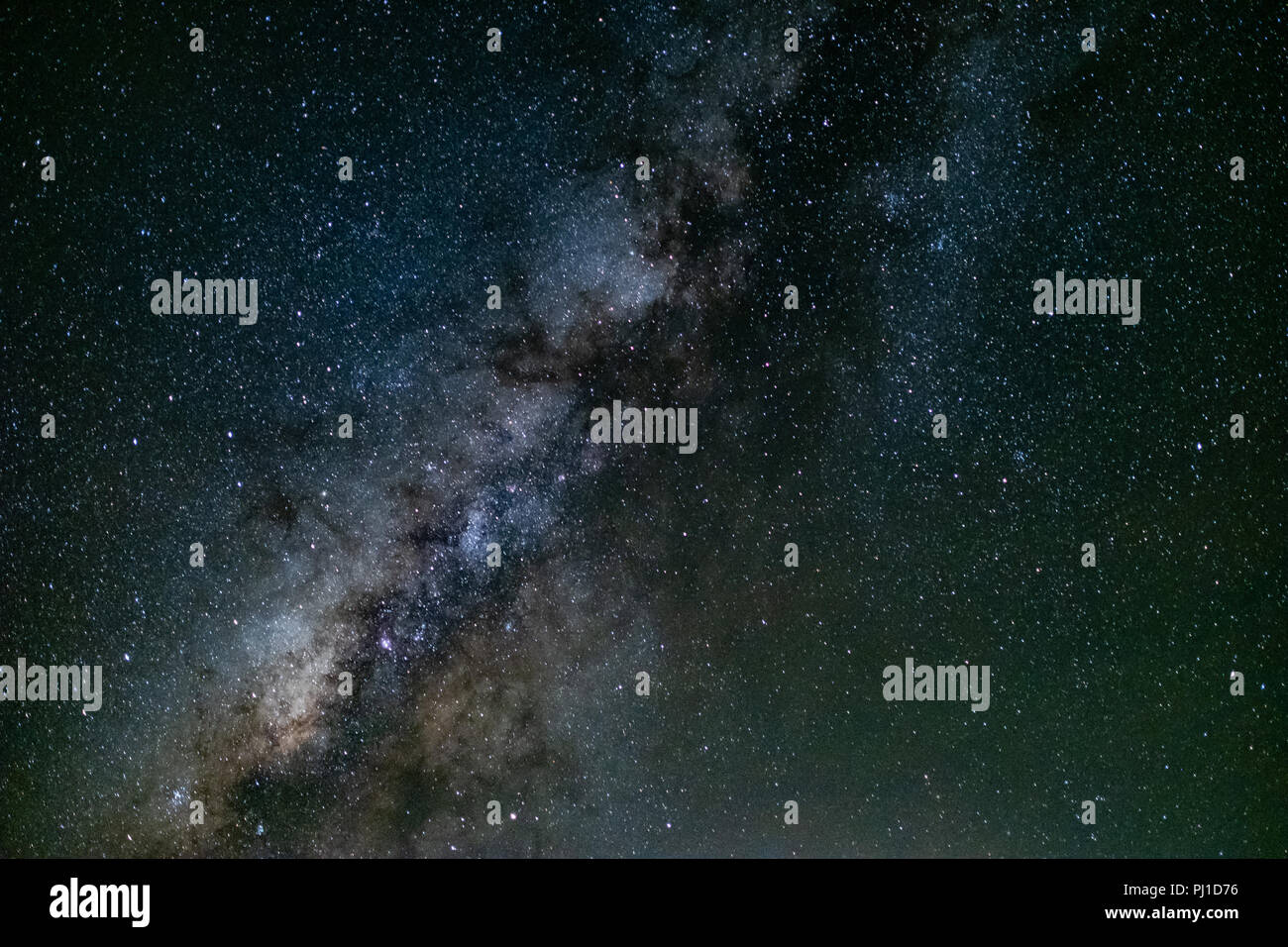 milky way galaxy, Long exposure photograph, with grain Stock Photo - Alamy