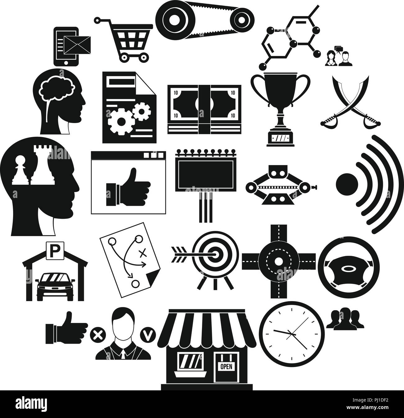 Marketing director business card Stock Vector Images - Alamy