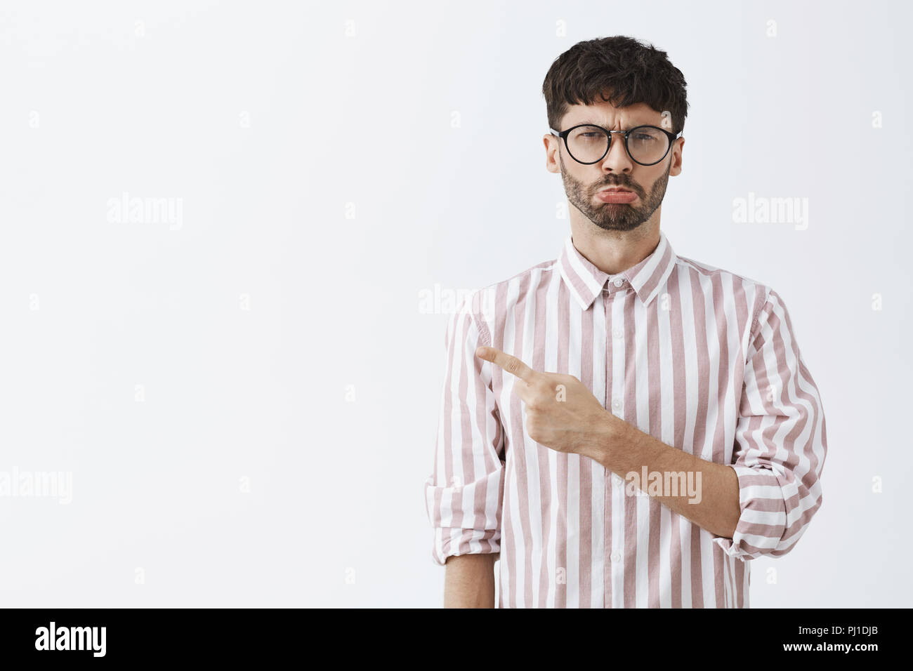 Adult close up smirk hi-res stock photography and images - Alamy