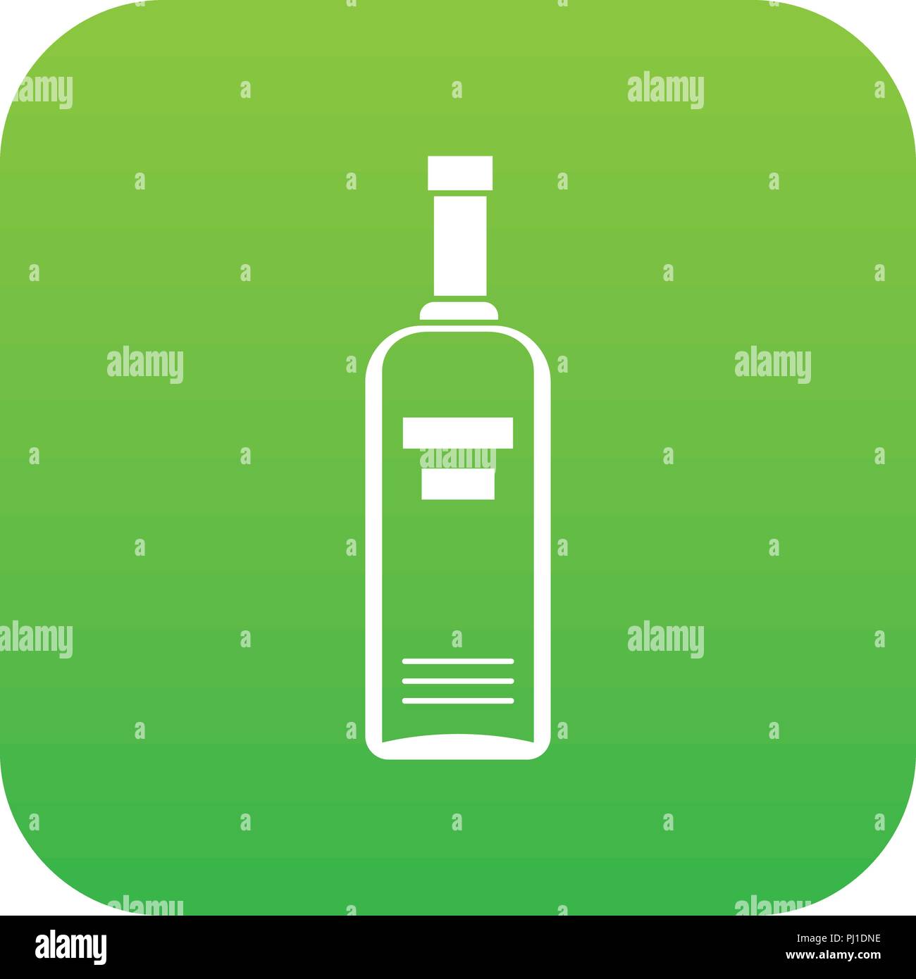 Bottle of vodka icon digital green Stock Vector Image & Art - Alamy