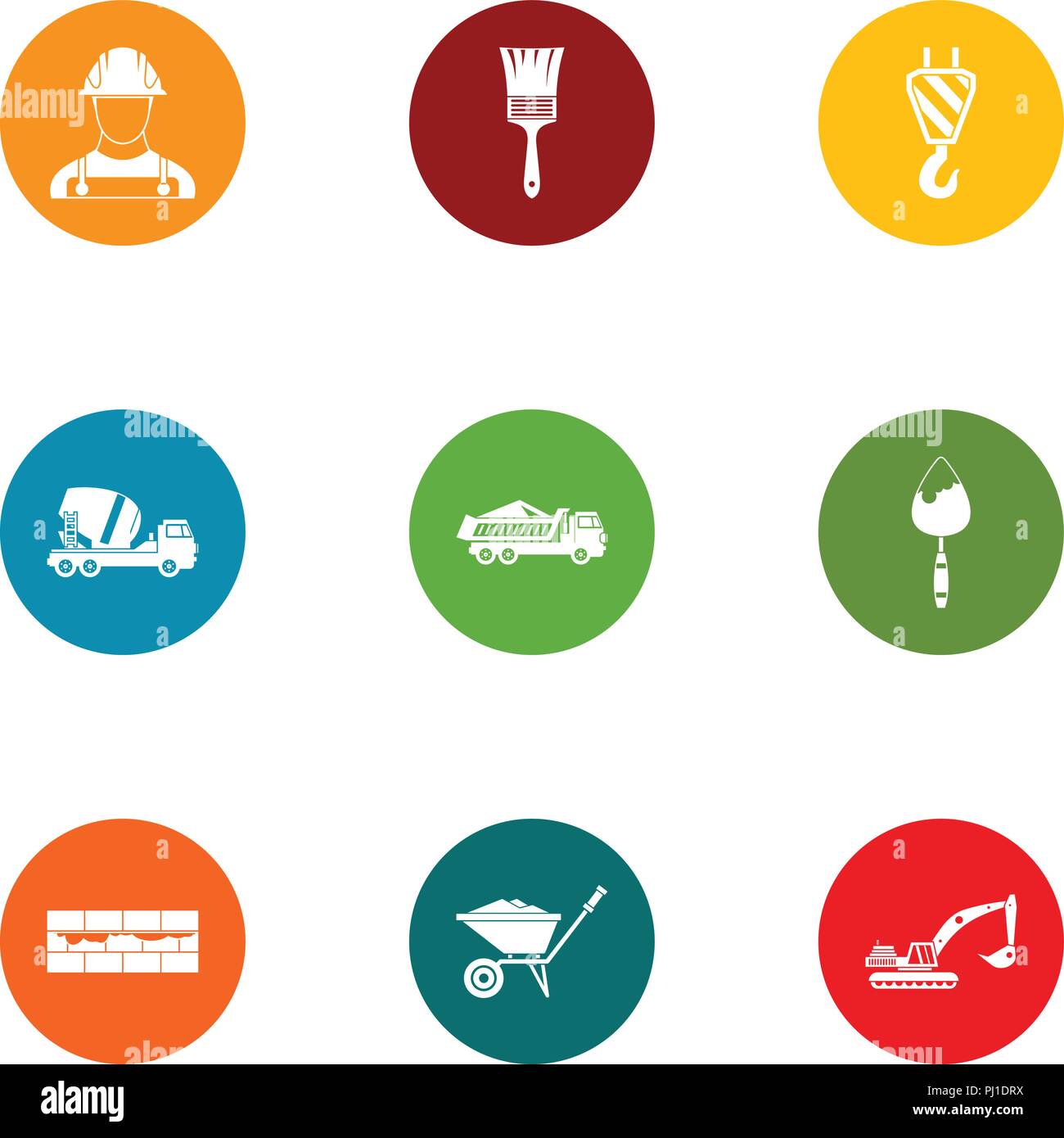 Betterment icons set, flat style Stock Vector Image & Art - Alamy