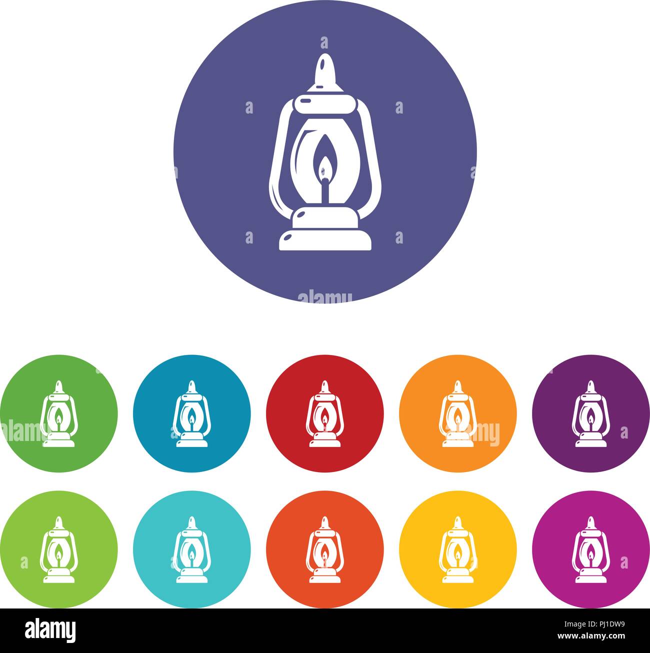 Mining lamp icons set vector color Stock Vector Image & Art - Alamy
